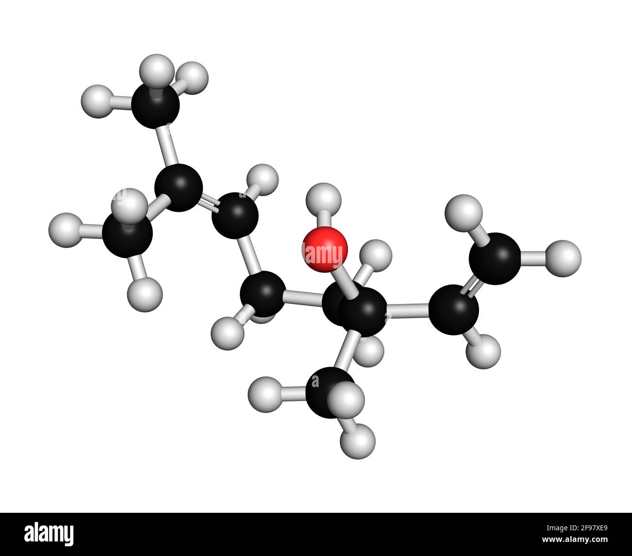 Linalool scent molecule, illustration Stock Photo - Alamy