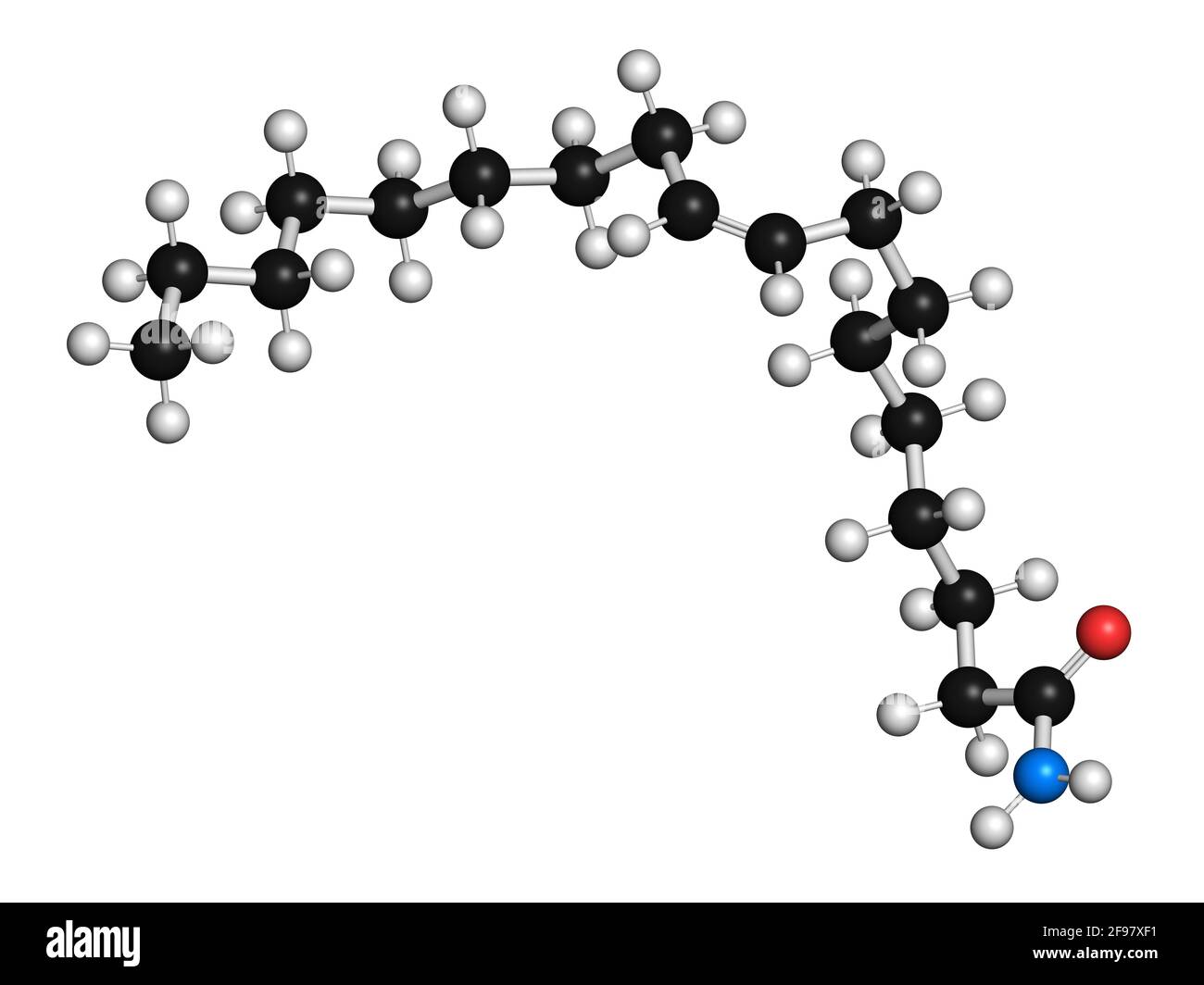 Oleamide molecule, illustration Stock Photo - Alamy