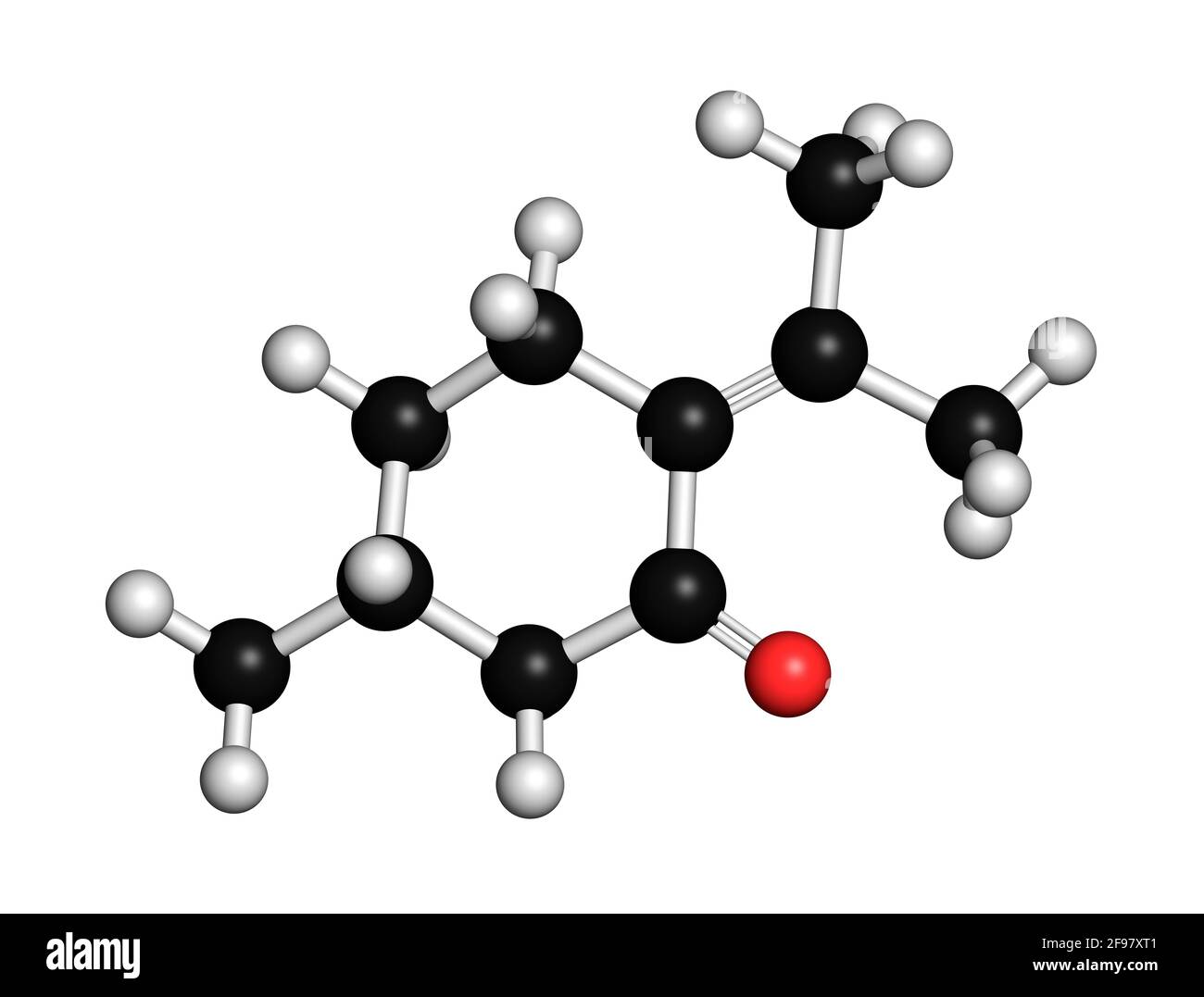 Pulegone molecule, illustration Stock Photo - Alamy