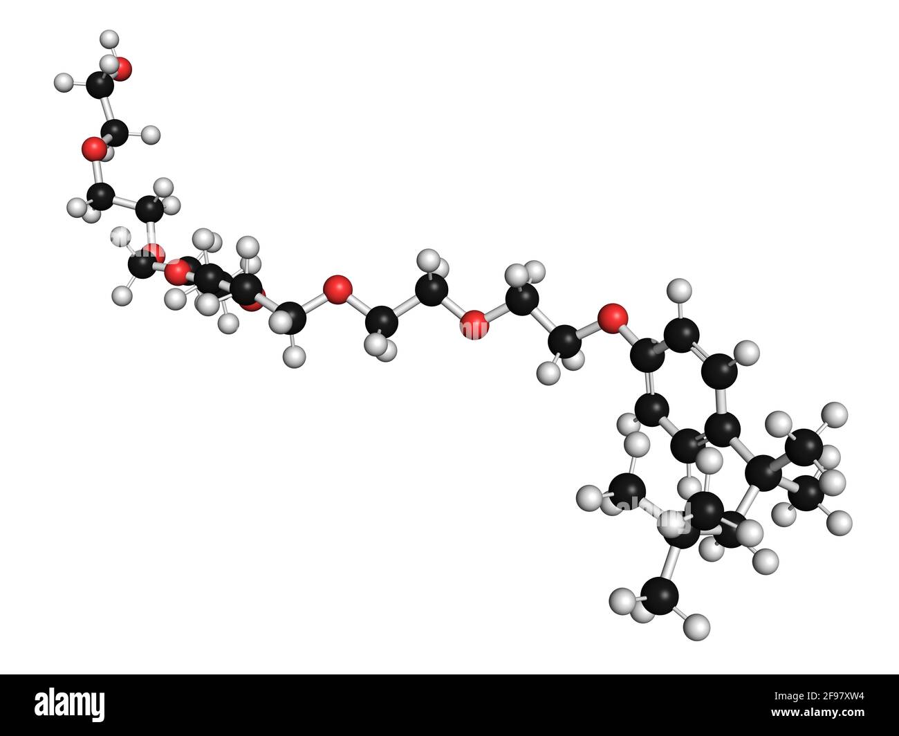 Triton x-100 detergent molecule, illustration Stock Photo - Alamy