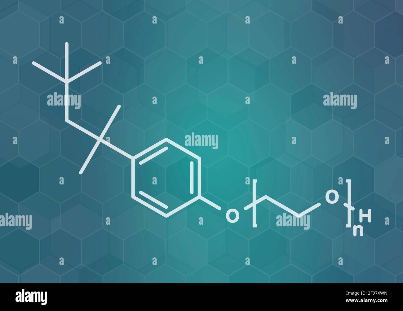 Triton x-100 detergent molecule, illustration Stock Photo - Alamy
