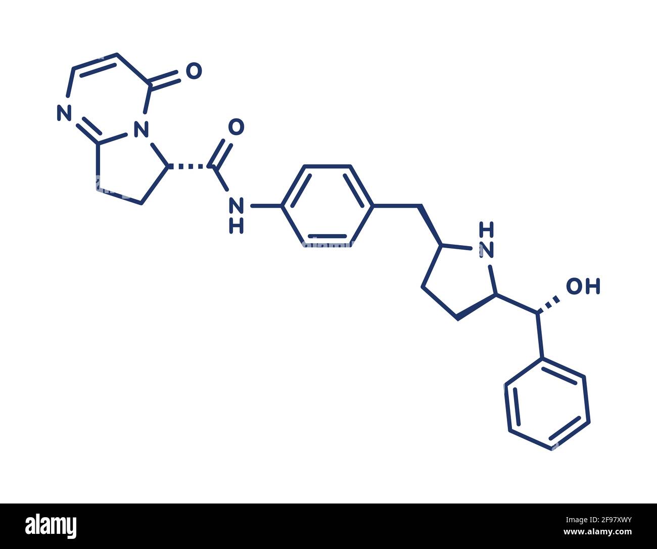 Vibegron drug molecule, illustration Stock Photo - Alamy