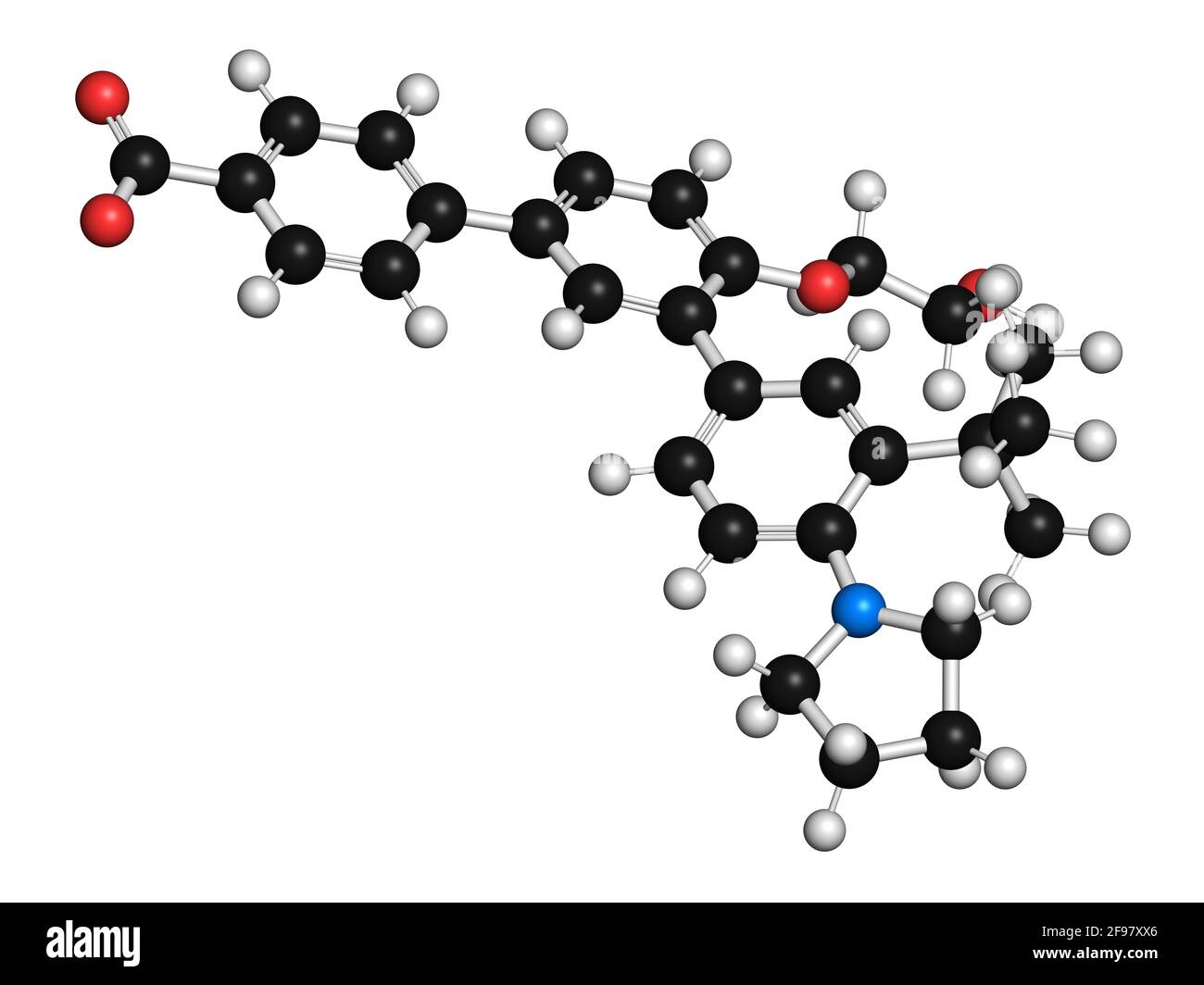 Trifarotene acne drug molecule, illustration Stock Photo - Alamy