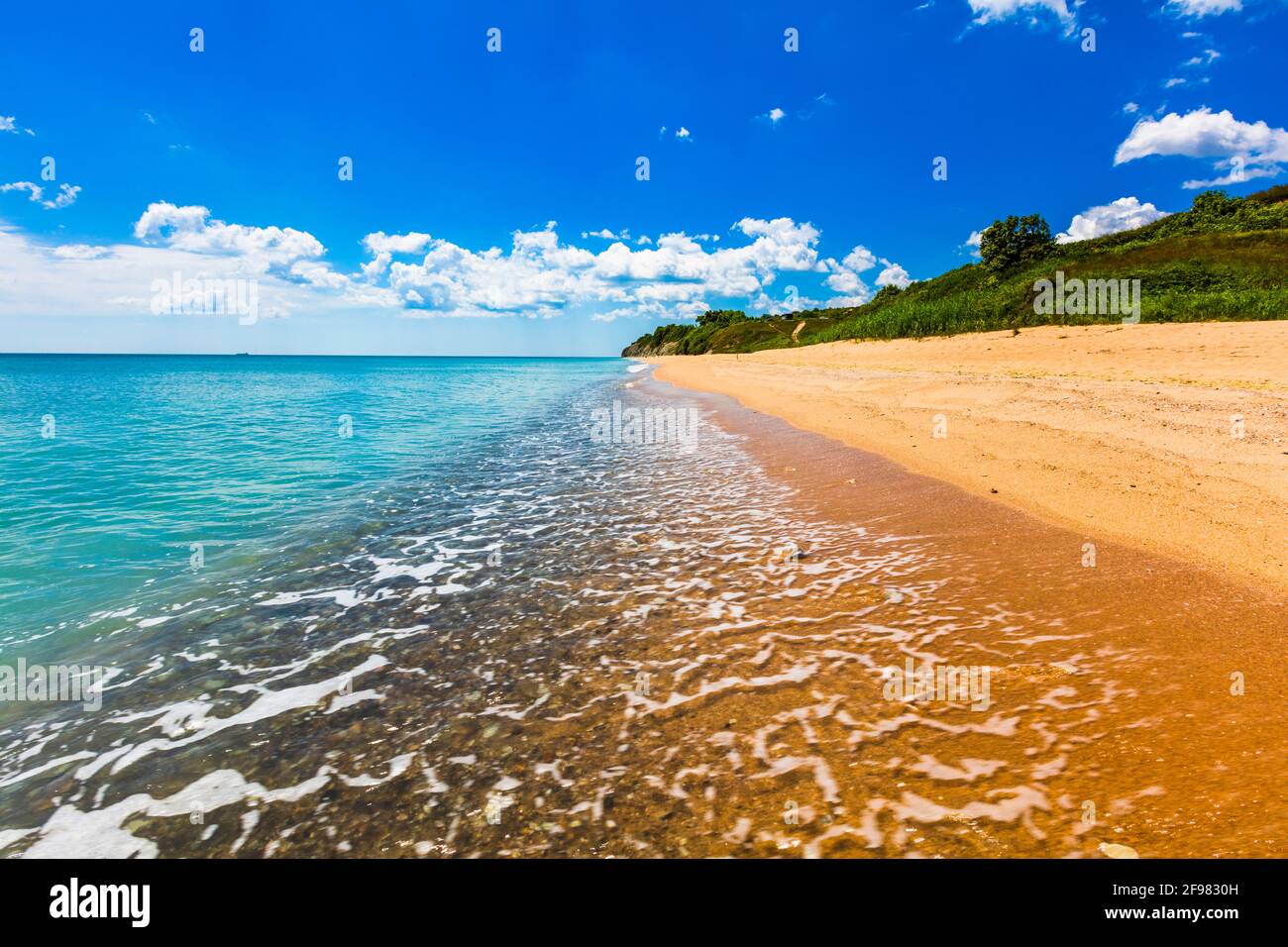 Black Sea, Bulgaria - June 2016: Karadere Beach Stock Photo - Alamy