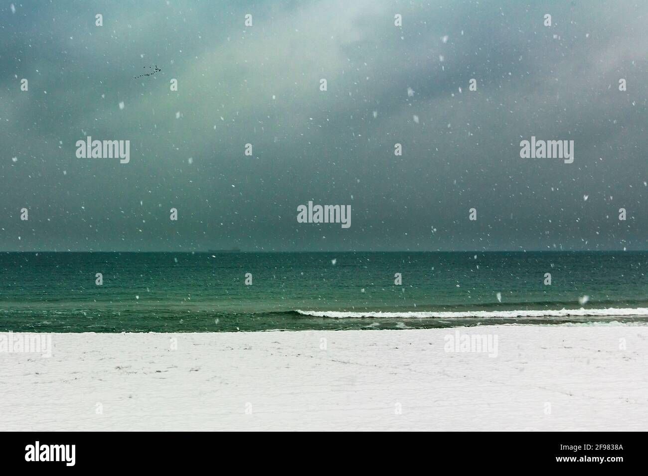 Snowing beach hi-res stock photography and images - Alamy