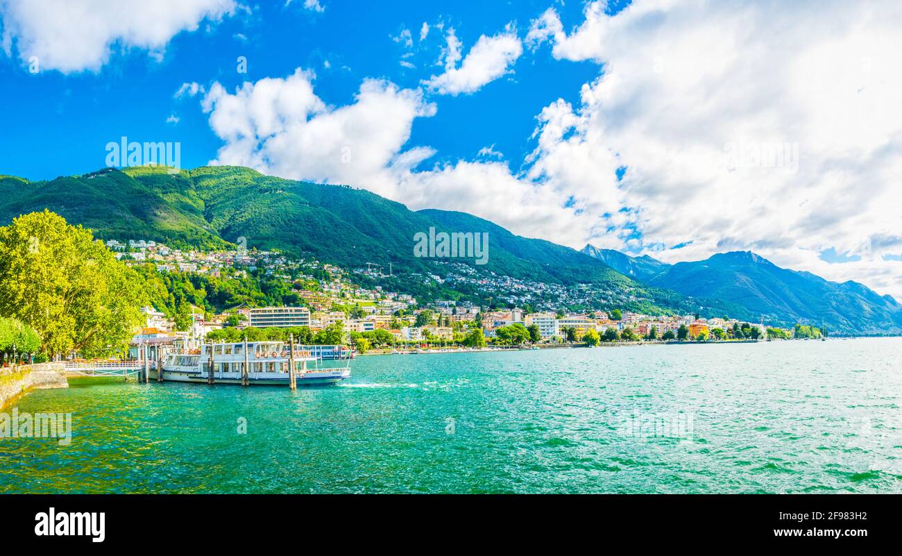 Lakeside view of Locarno, Switzerland Stock Photo - Alamy