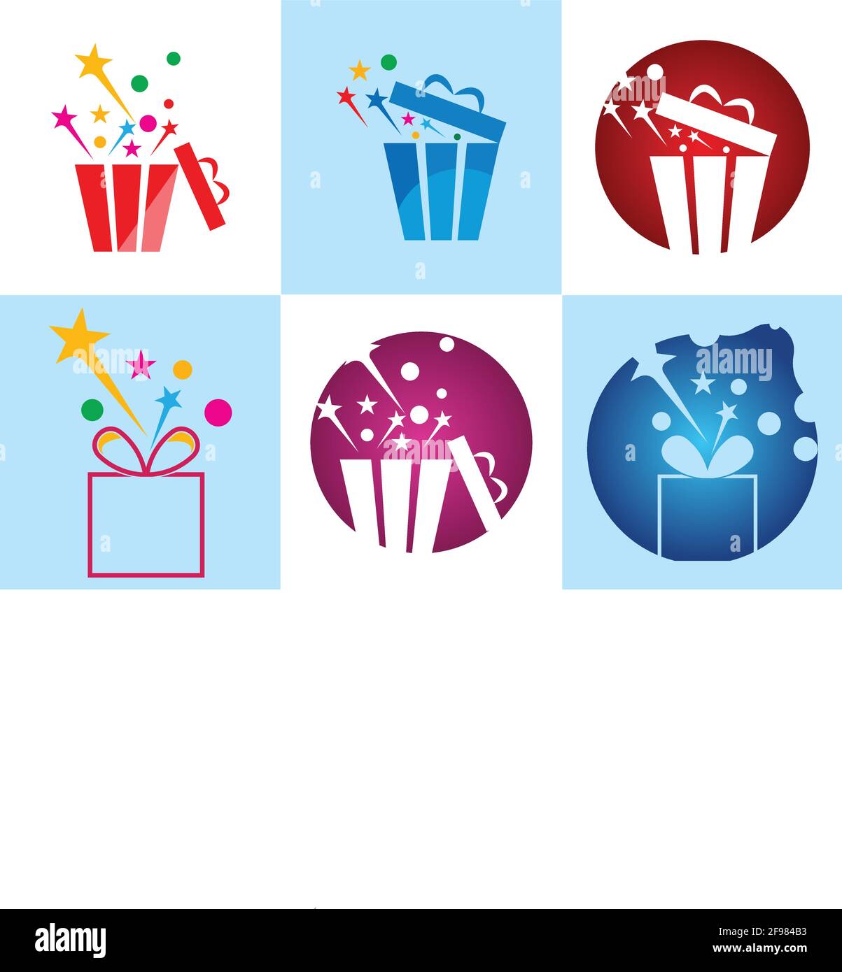 Gift Box, gift shop logo icon illustration vector design Stock Vector ...