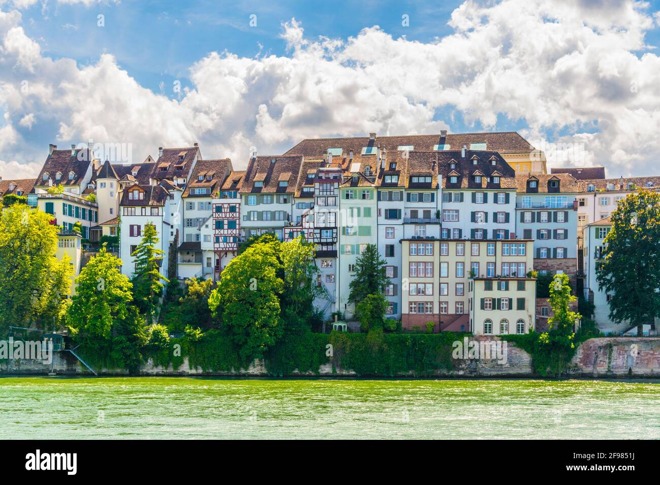 Rhine River Bridge Promenade Basel High Resolution Stock Photography ...