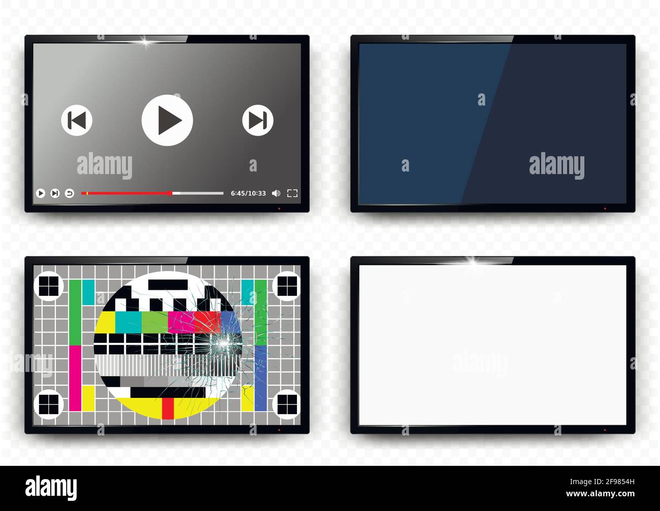 Flat panel tv up Stock Vector Images - Alamy