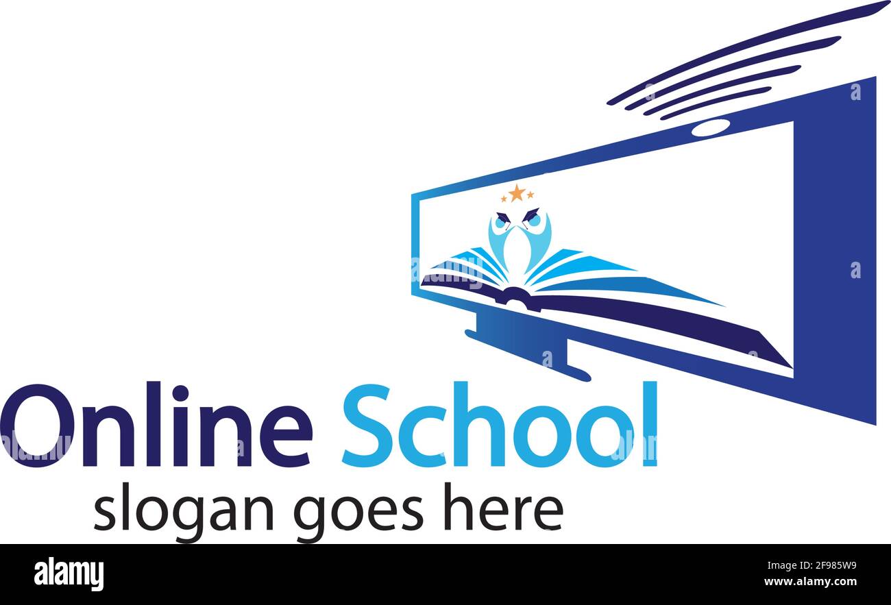 Online Education logo design template. Online course logo design ...