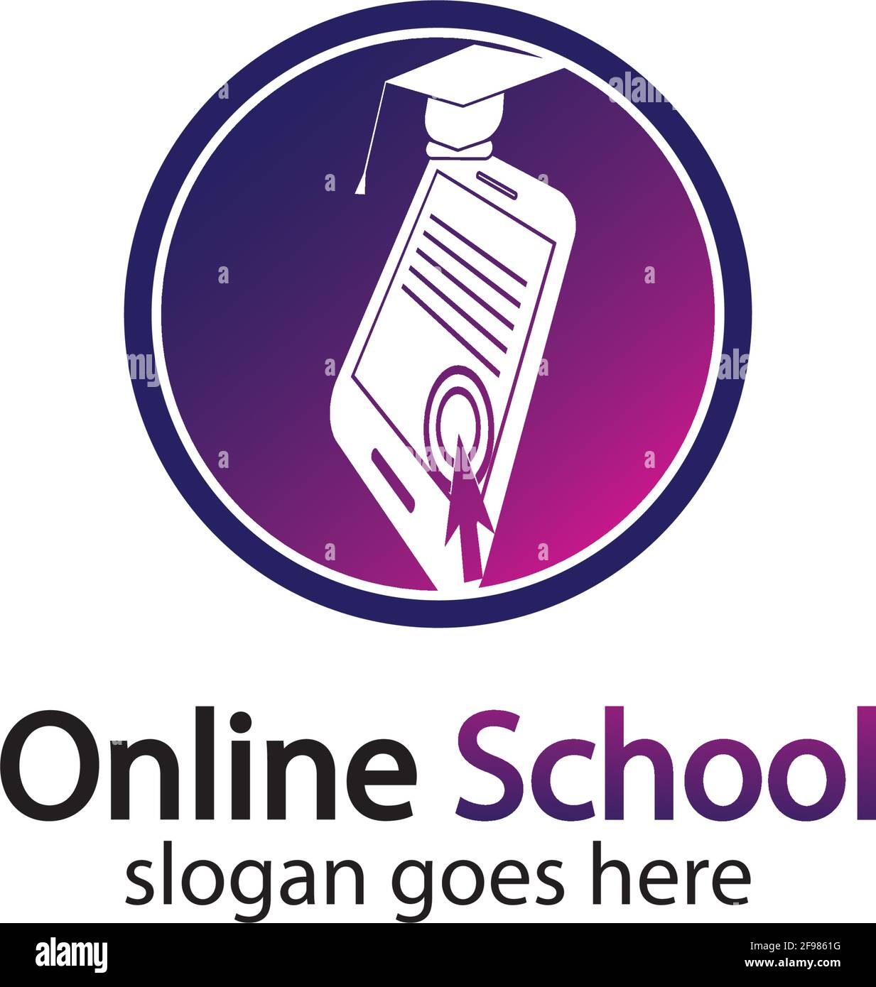 Online Education logo design template. Online course logo design ...