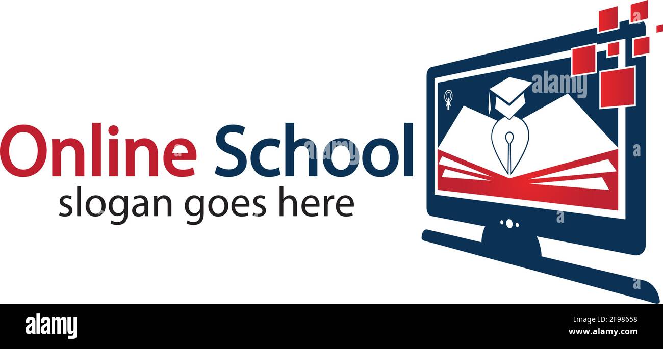 Online Education logo design template. Online course logo design ...