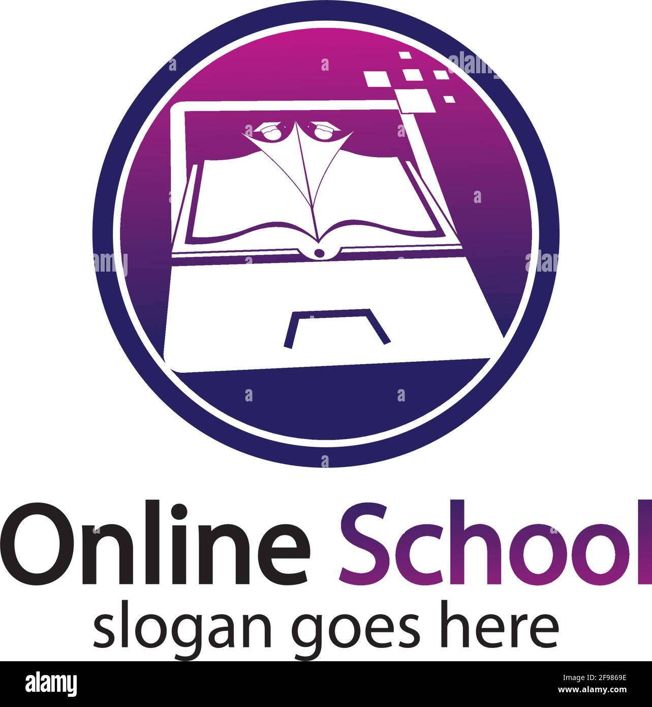 Online Education logo design template. Online course logo design ...