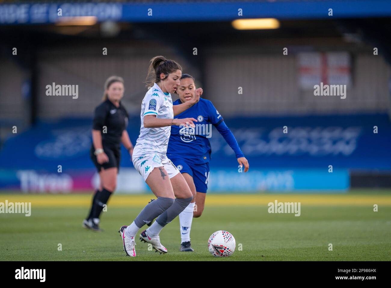 Kingston, UK. 16th Apr, 2021. Harley Bennett (16 London City Lionesses ...