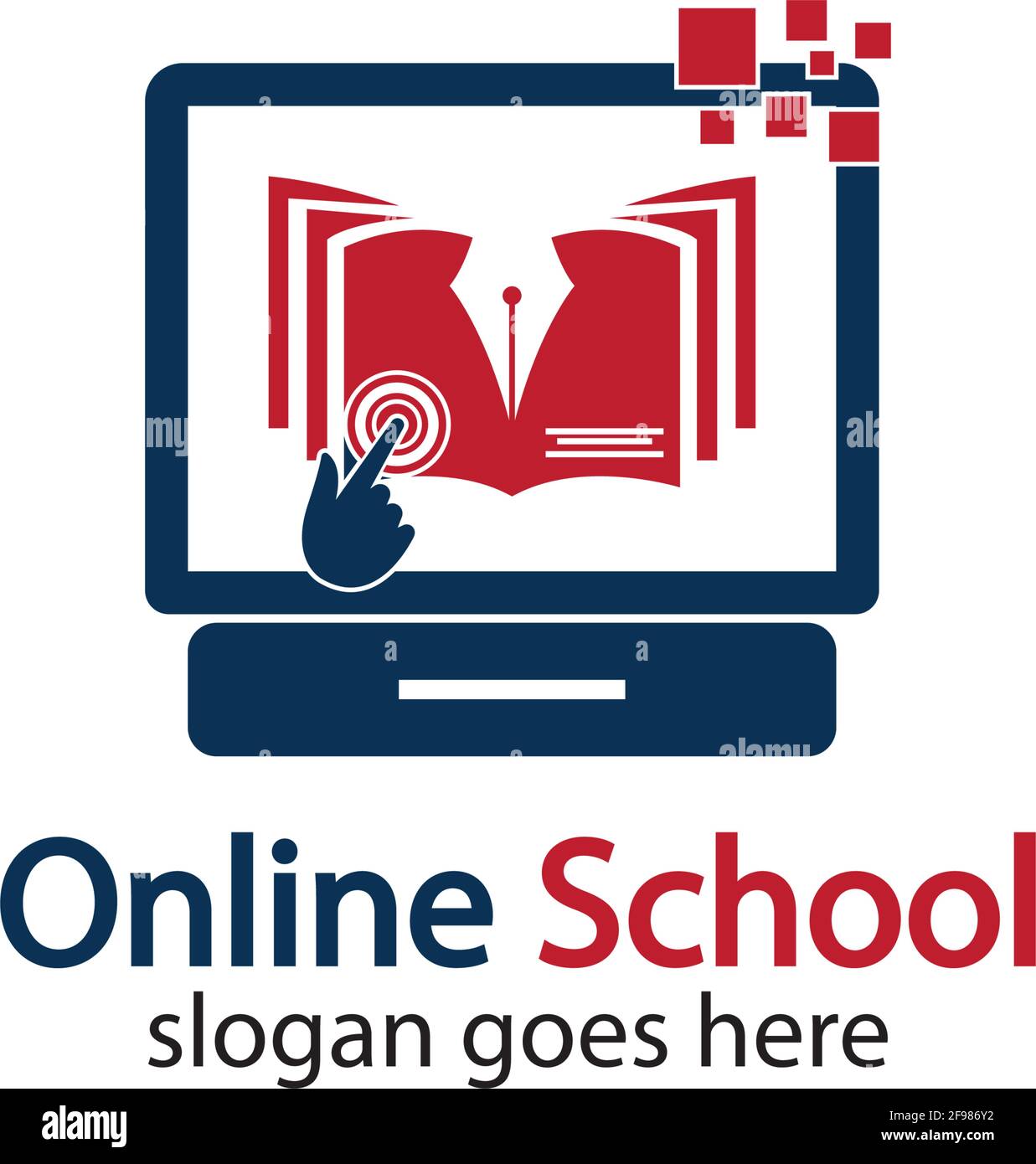 Online Education logo design template. Online course logo design ...