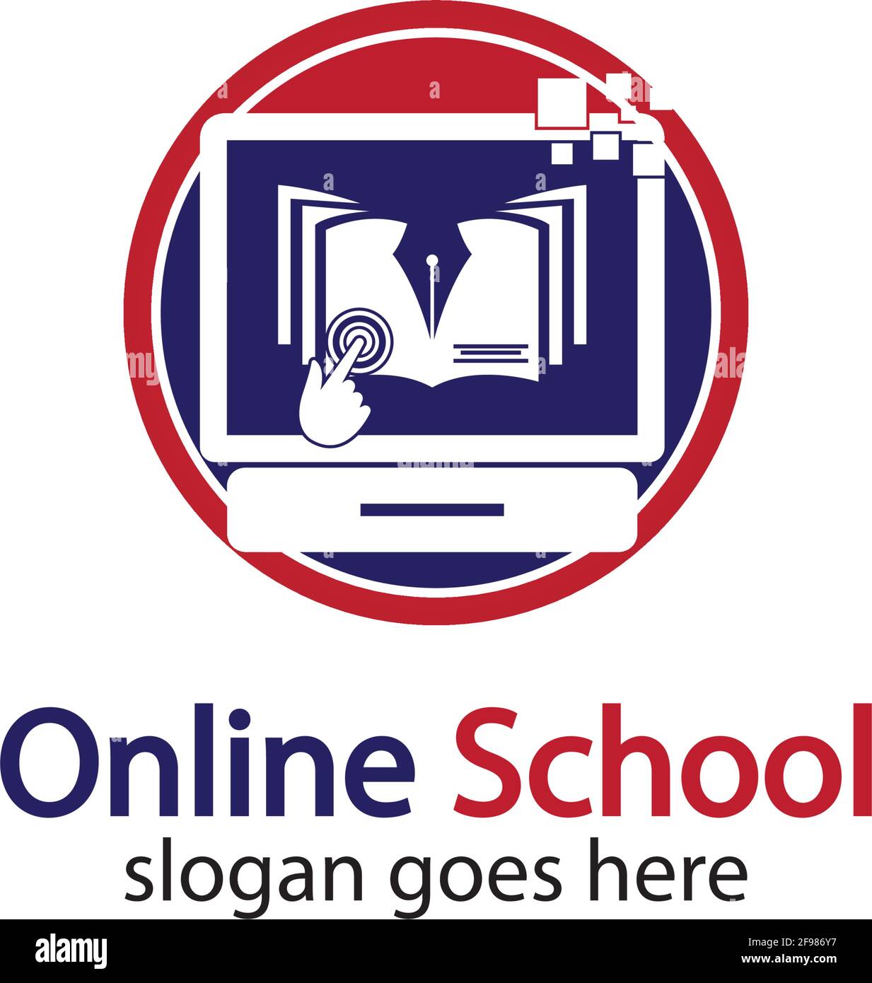 Online Education logo design template. Online course logo design ...