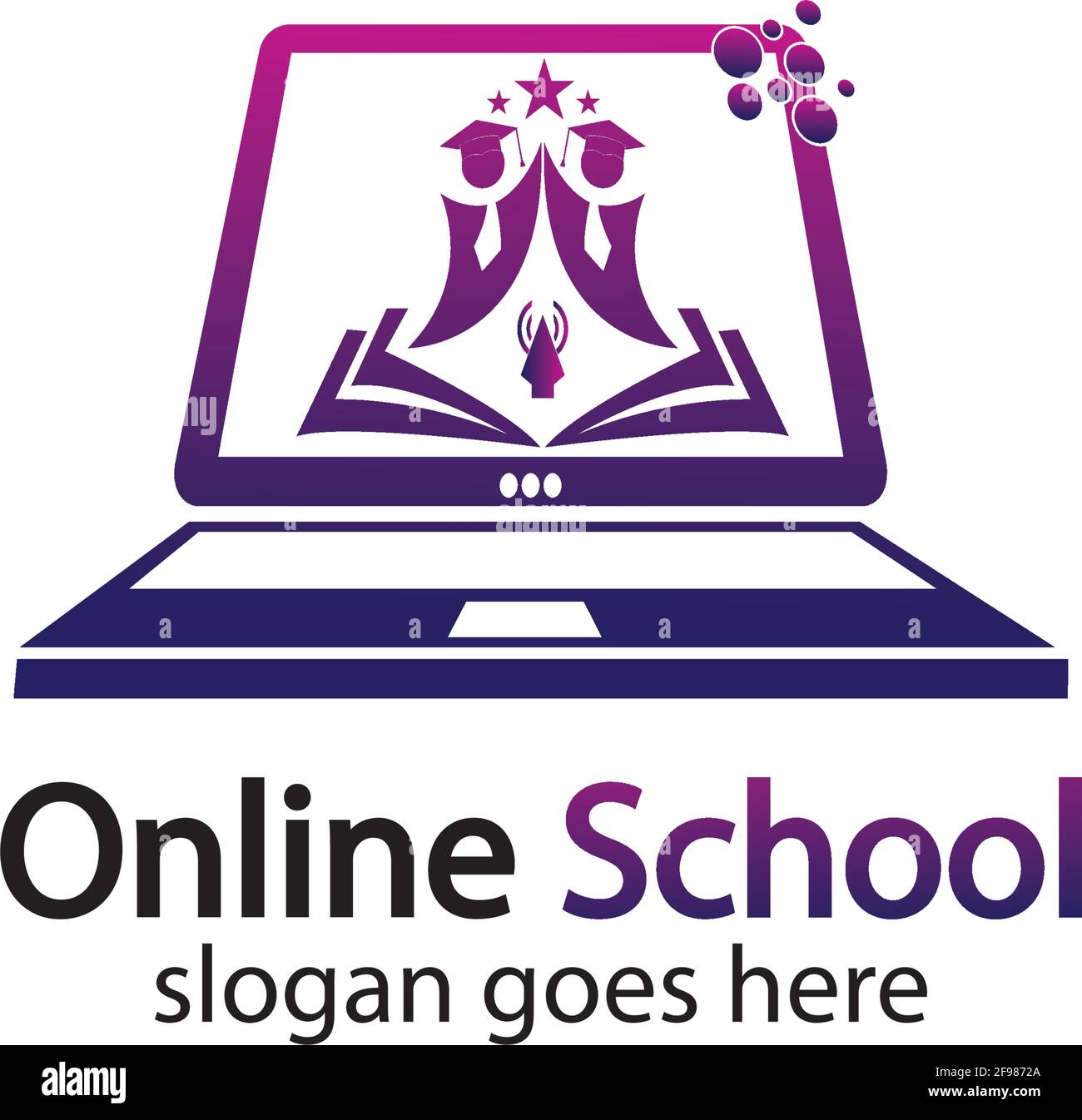 Online Education logo design template. Online course logo design ...