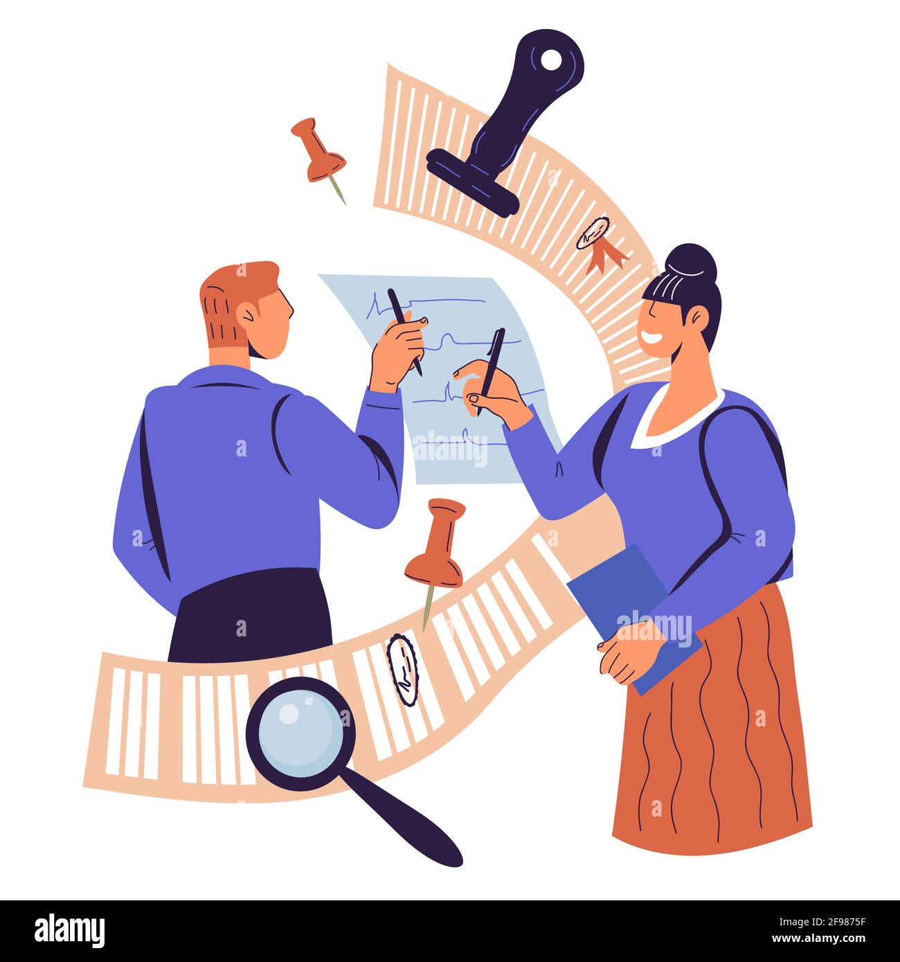 Employment contract cartoon hi-res stock photography and images - Alamy