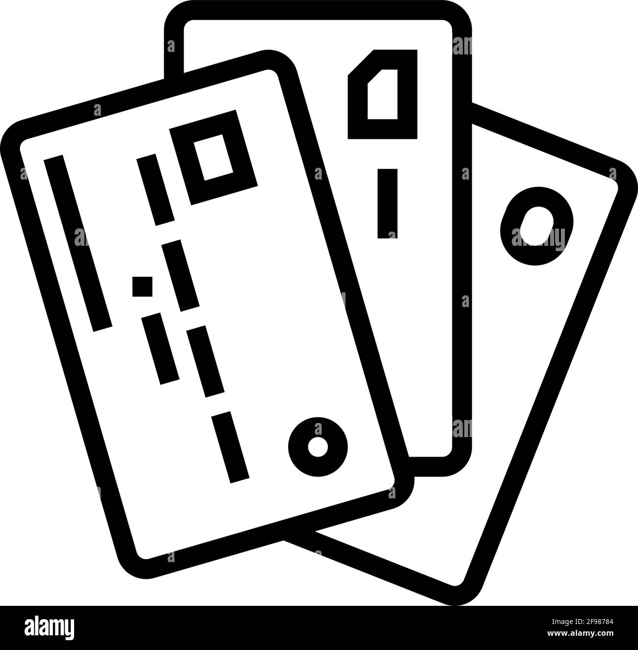 different card line icon vector illustration Stock Vector Image & Art ...