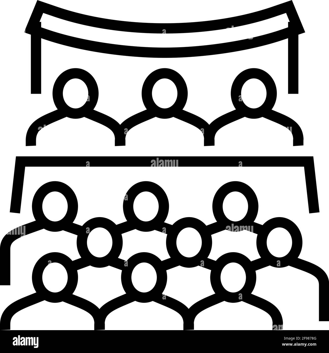 conference forum line icon vector illustration Stock Vector Image & Art ...