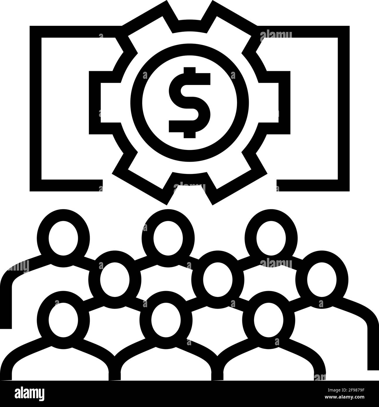 communication process on forum line icon vector illustration Stock ...