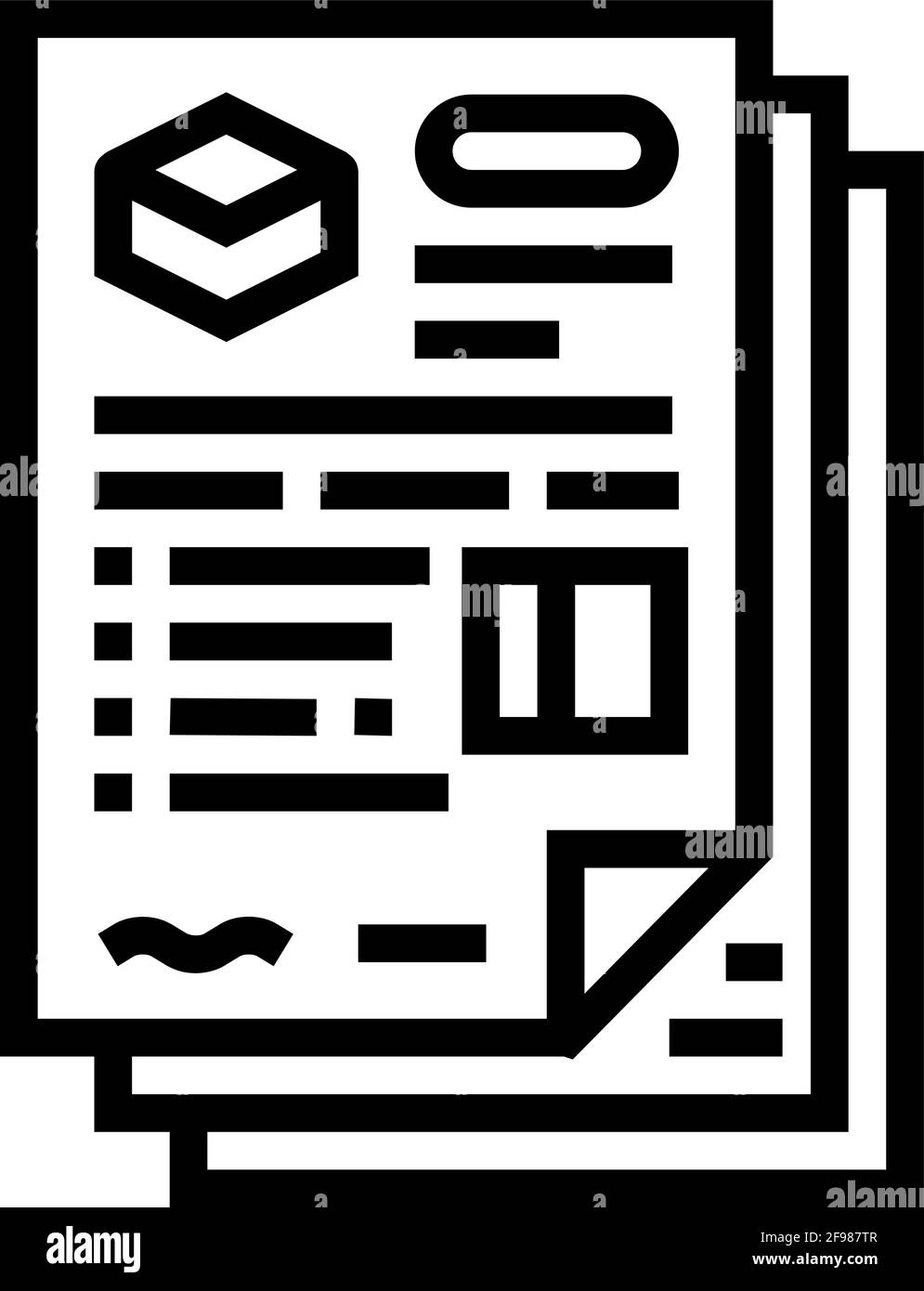 registry land line icon vector illustration Stock Vector Image & Art ...