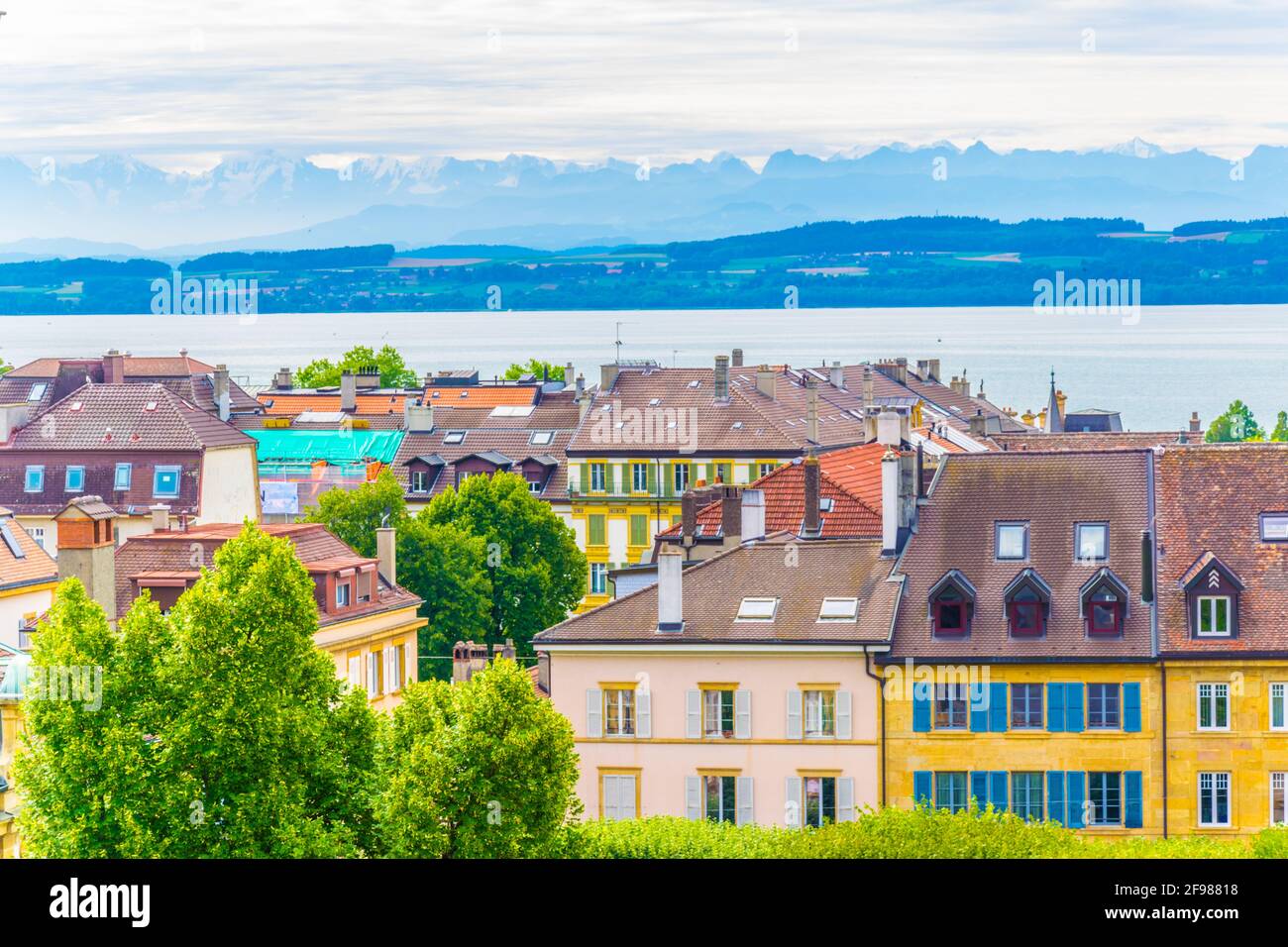 Neuchatel rooftops switzerland hi-res stock photography and images - Alamy
