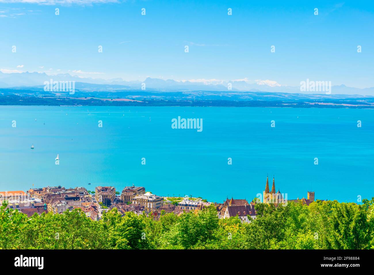 Neuchatel castle in Switzerland Stock Photo - Alamy