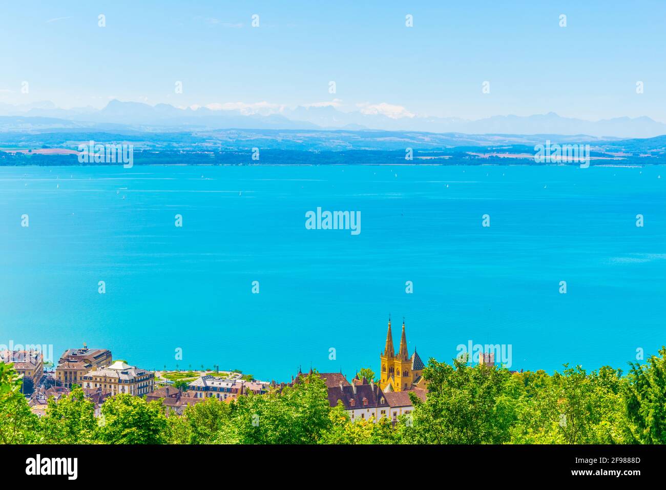 Neuchatel castle in Switzerland Stock Photo - Alamy