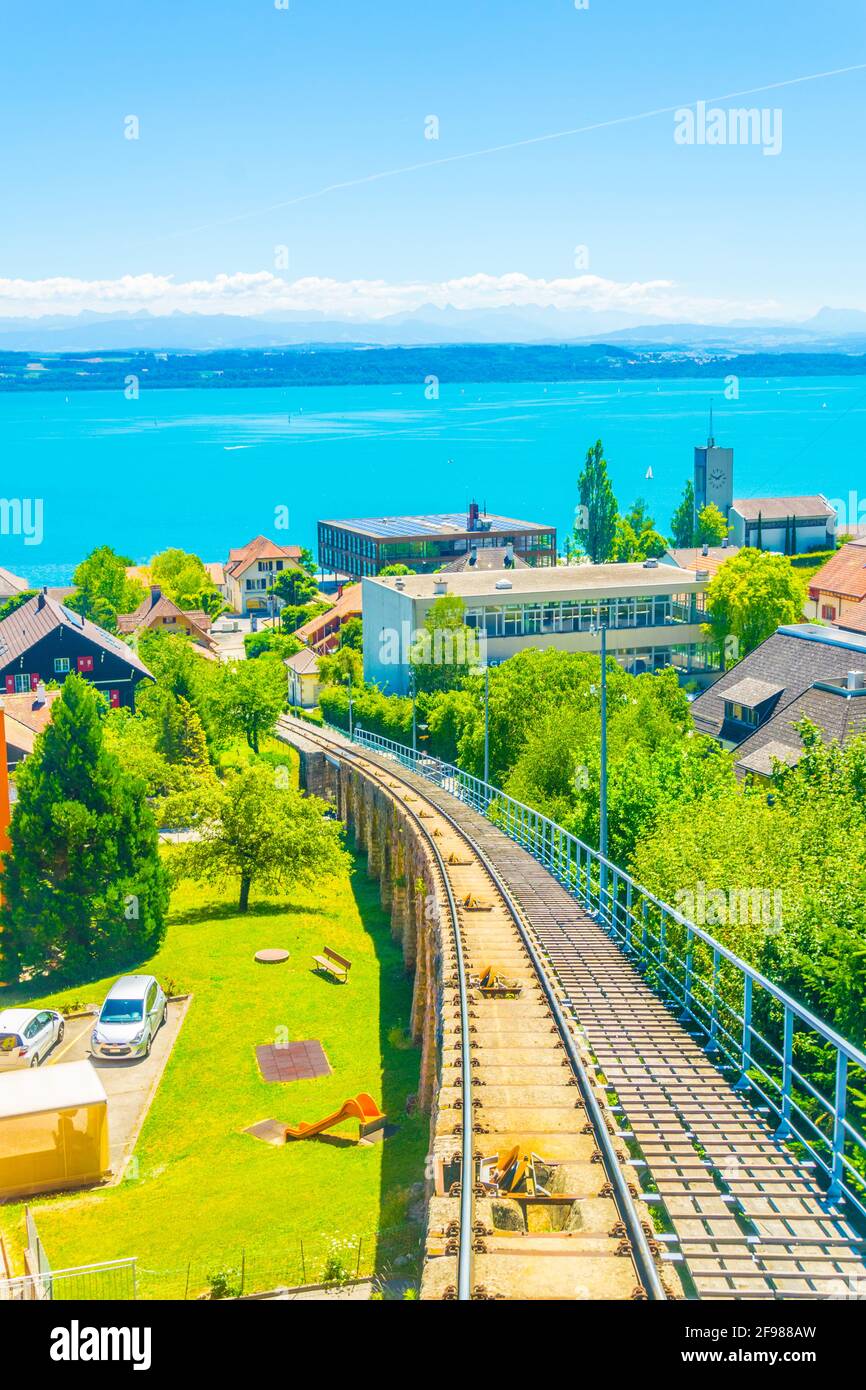Chaumont funicular at Neuchatel, Switzerland Stock Photo - Alamy