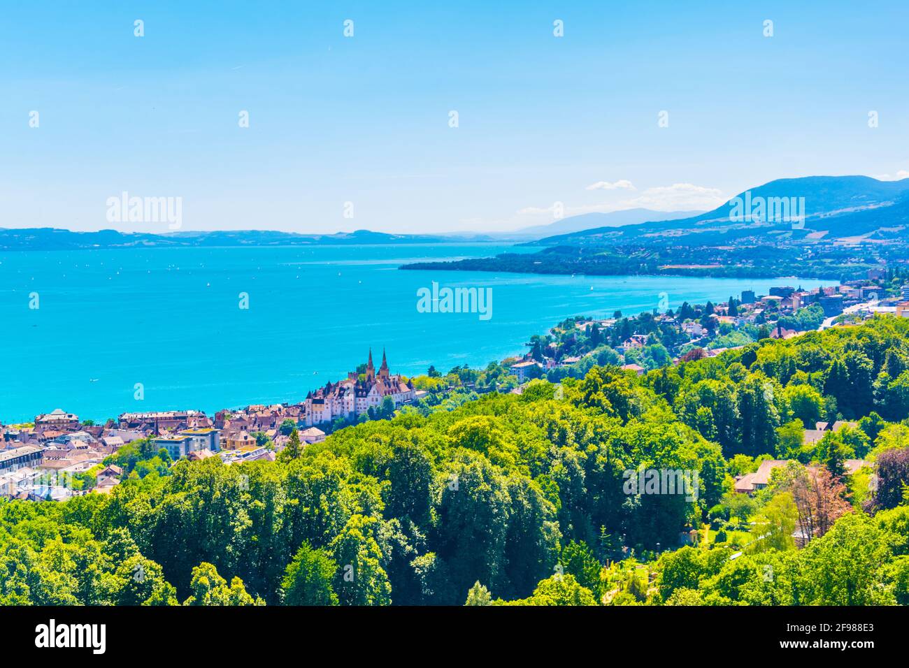 Neuchatel castle in Switzerland Stock Photo - Alamy