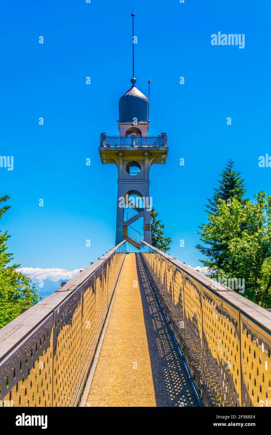 Chaumont viewpoint at Neuchatel, Switzerland Stock Photo - Alamy