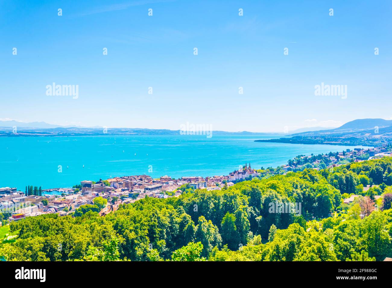 Neuchatel castle in Switzerland Stock Photo - Alamy