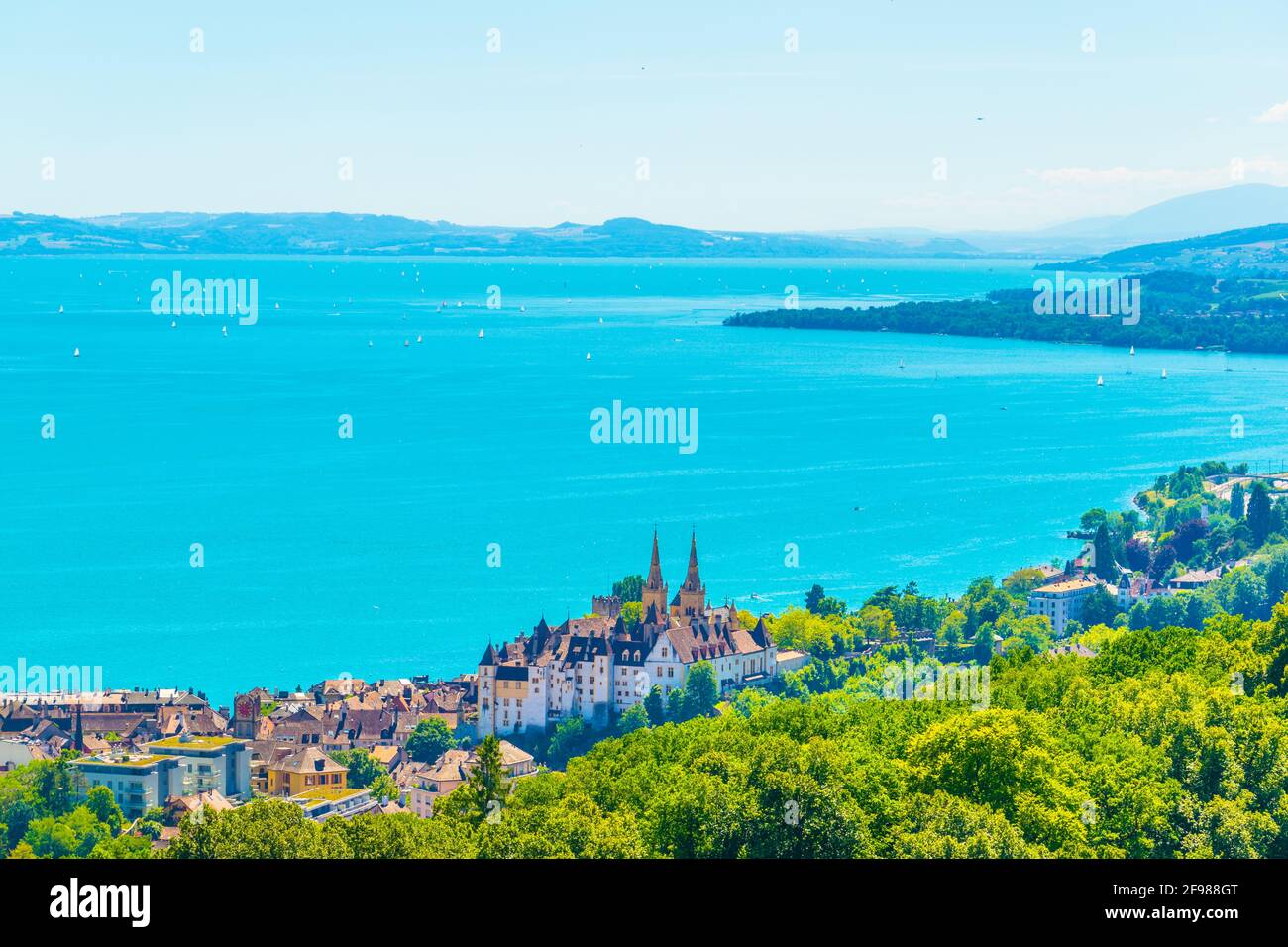 Neuchatel castle in Switzerland Stock Photo - Alamy