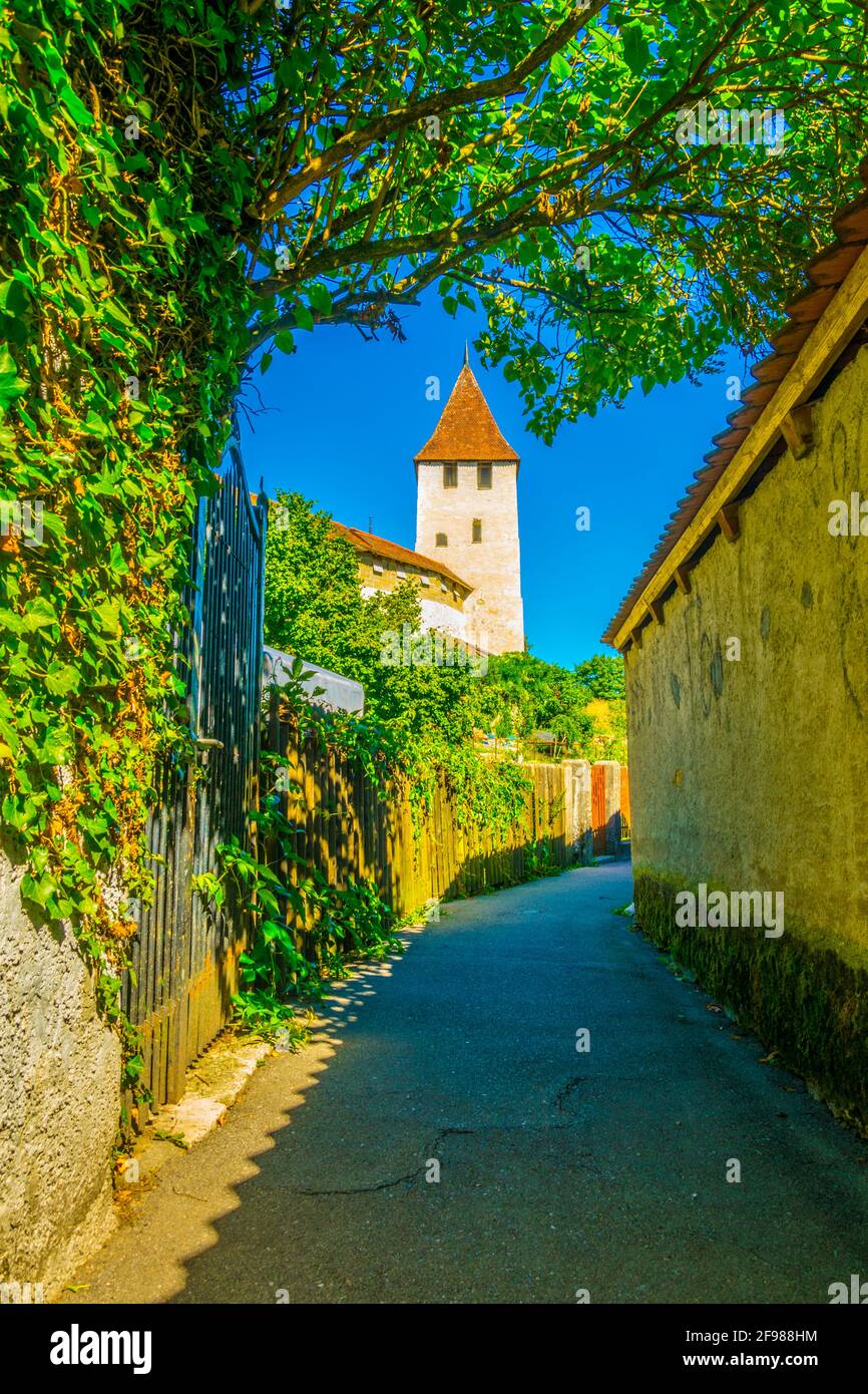 City gate murten switzerland hi-res stock photography and images - Alamy