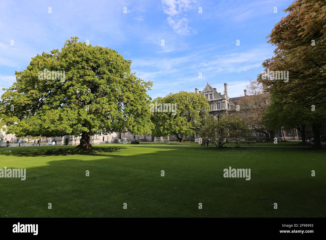 Exterior of the home of the Book of Kells, Trinity College Dublin ...