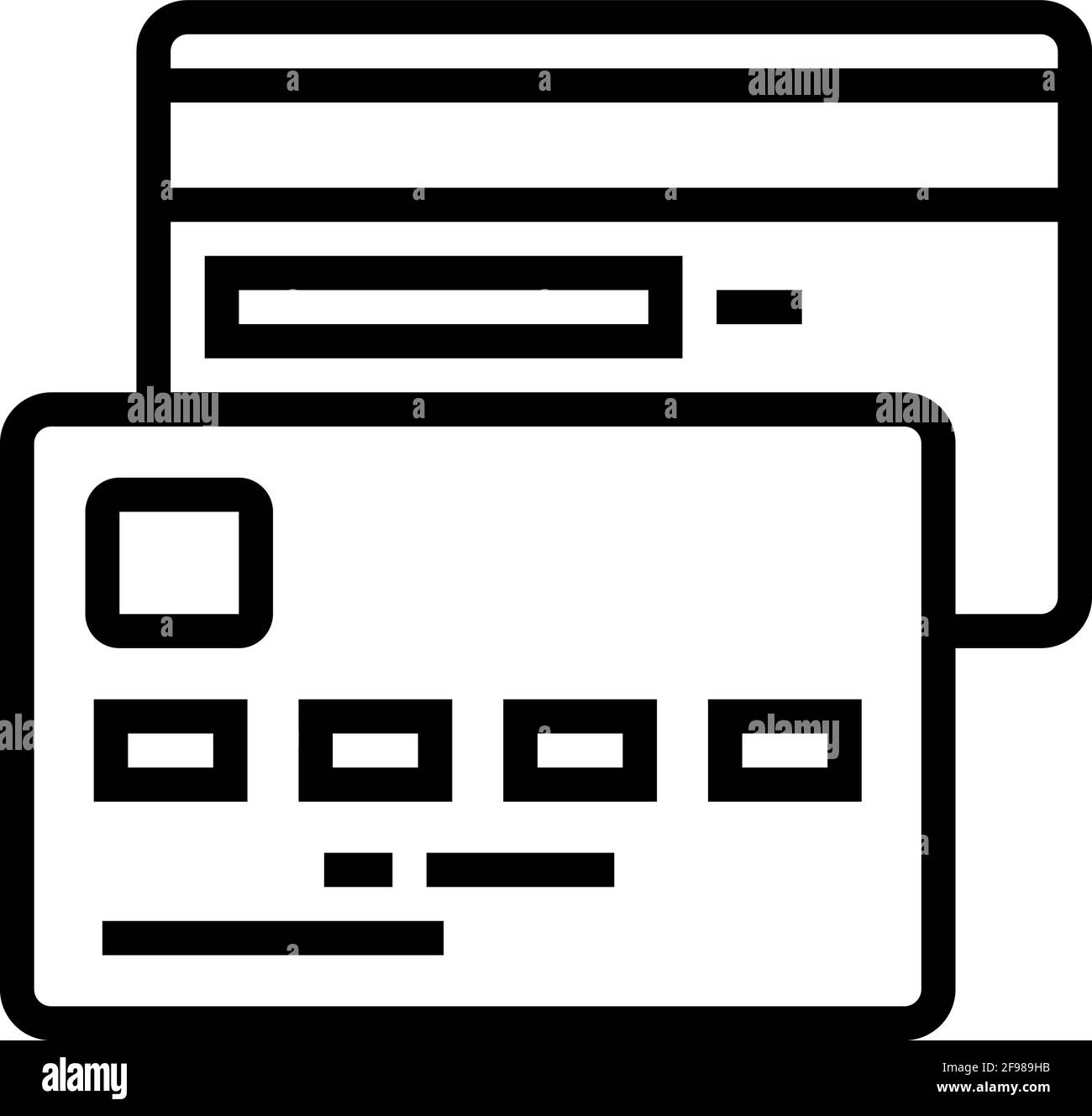 credit card line icon vector illustration Stock Vector Image & Art - Alamy