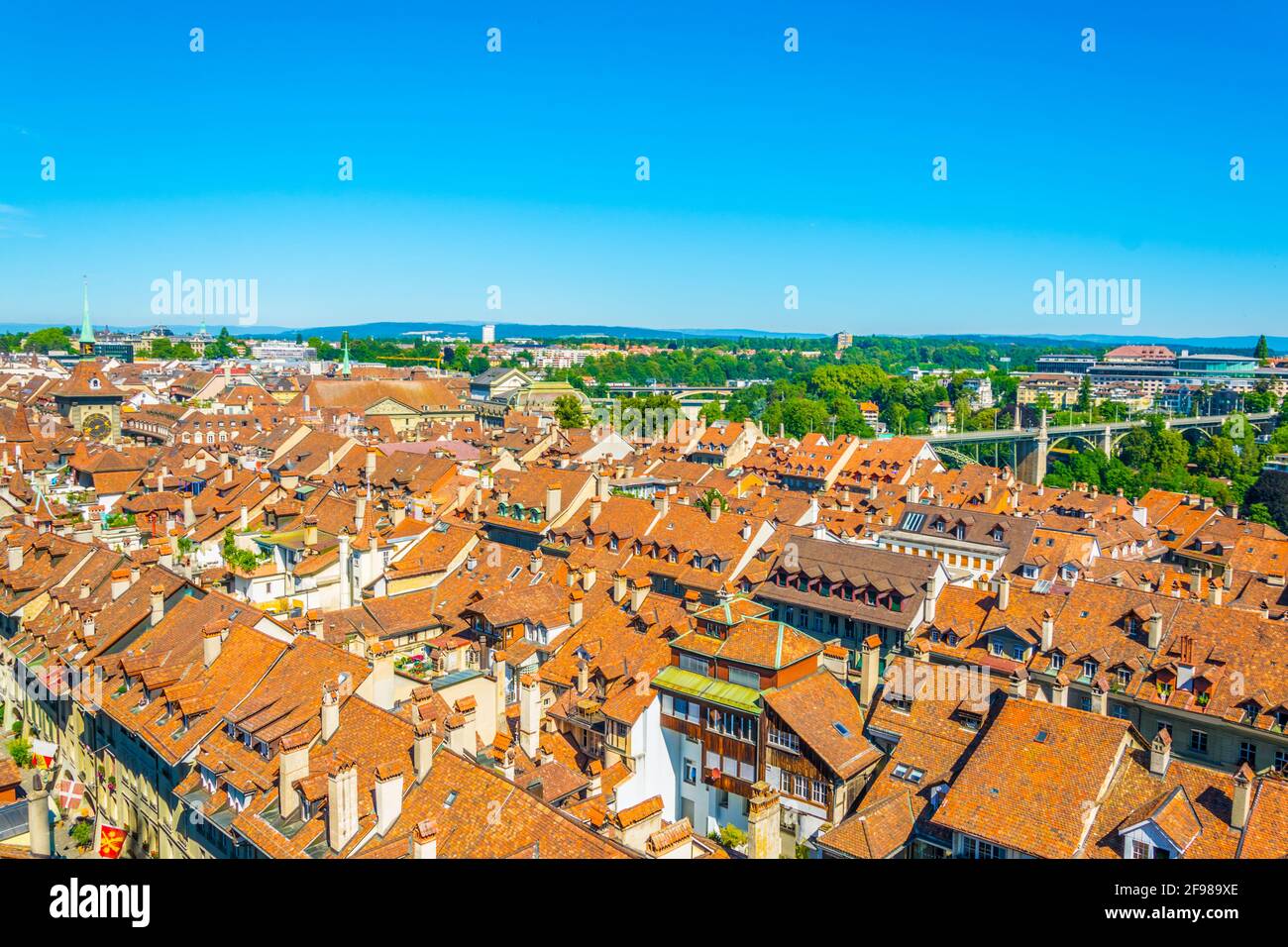 Bern clock tower aerial hi-res stock photography and images - Alamy