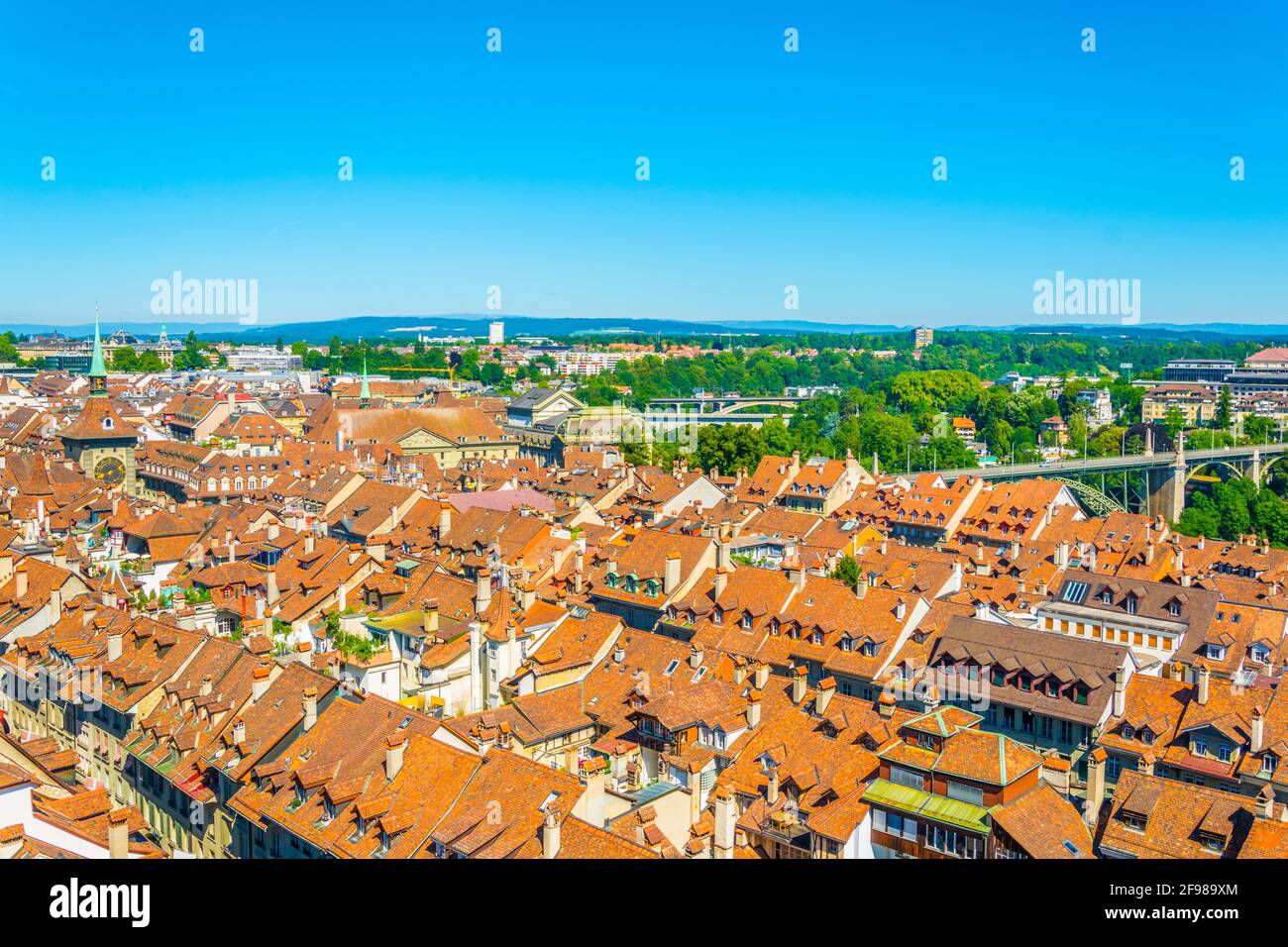 Bern clock tower aerial hi-res stock photography and images - Alamy
