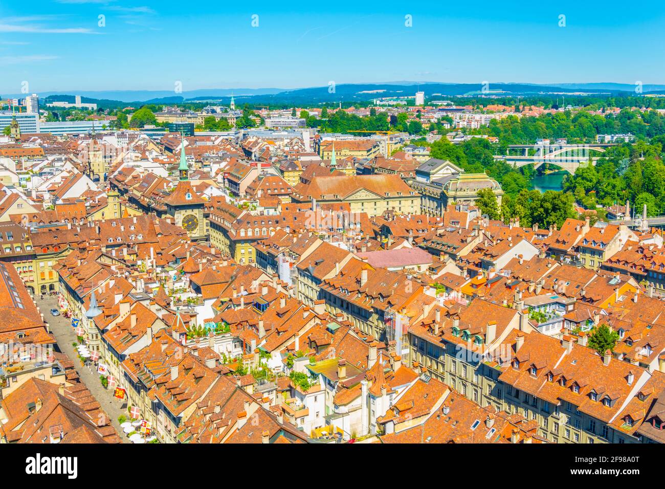 Bern clock tower aerial hi-res stock photography and images - Alamy