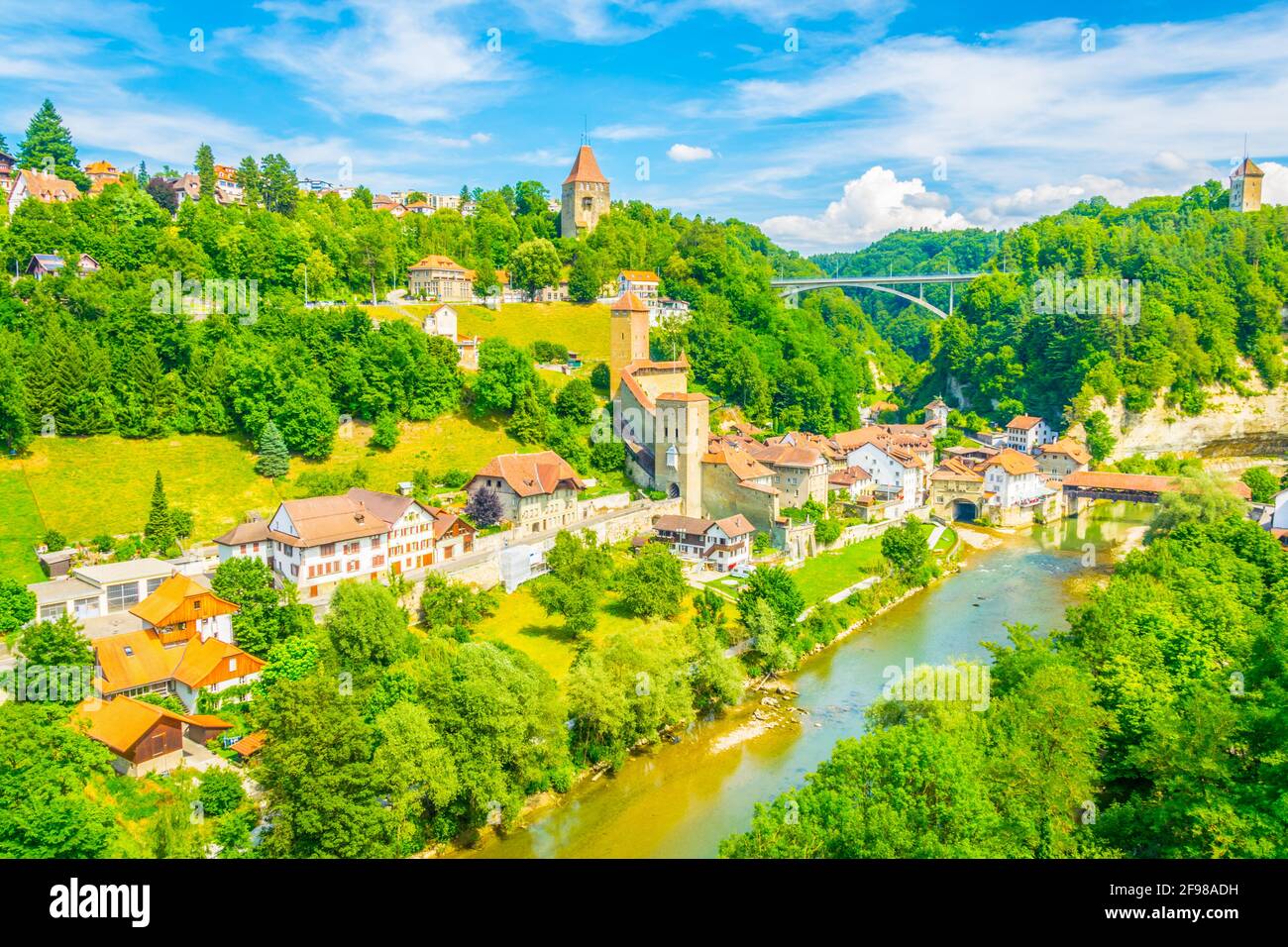 Fribourg berne bridge hi-res stock photography and images - Alamy