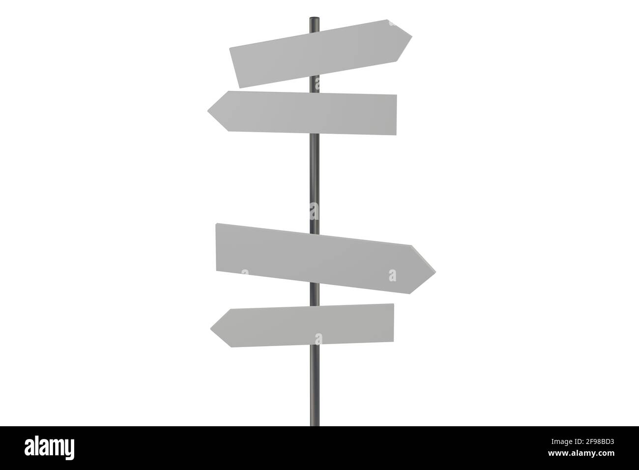 Road direction side in the navigation concept - 3d rendering Stock ...