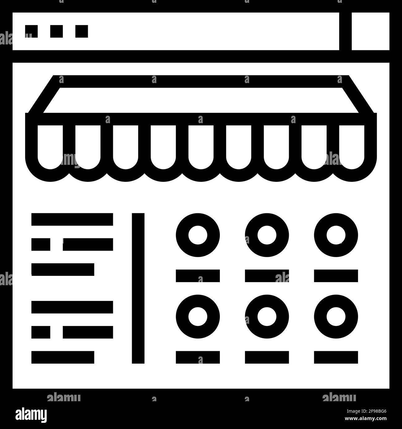 food ordering department line icon vector illustration Stock Vector ...