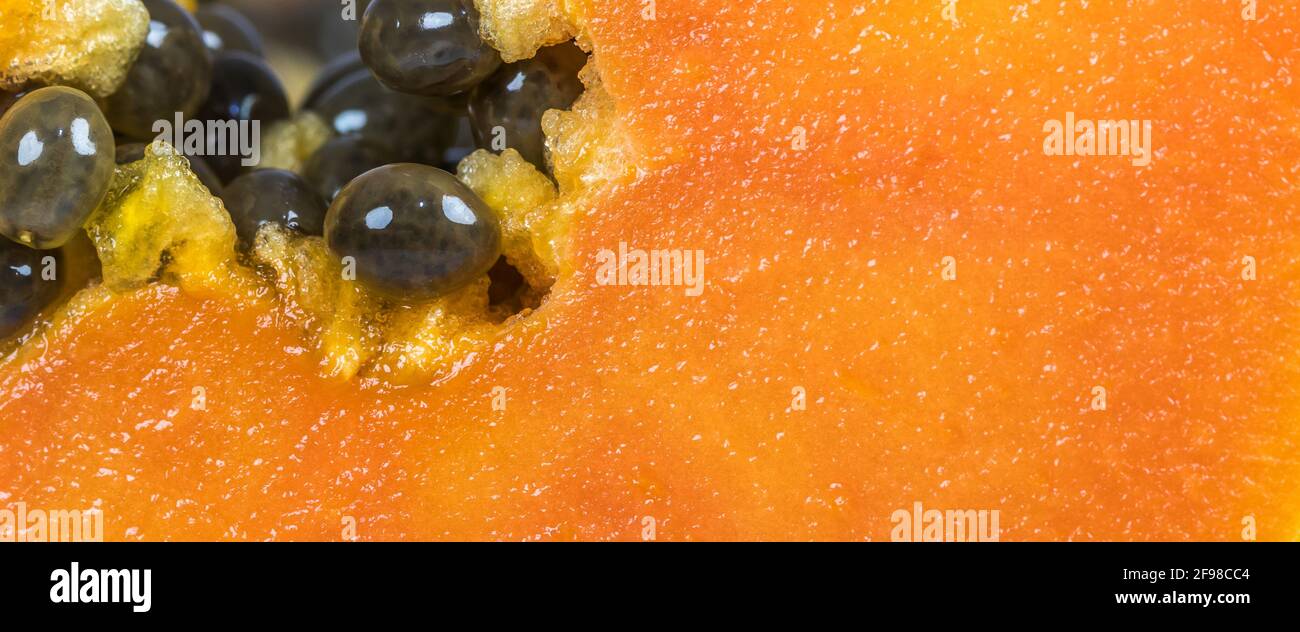 Macro shot of papaya Stock Photo - Alamy