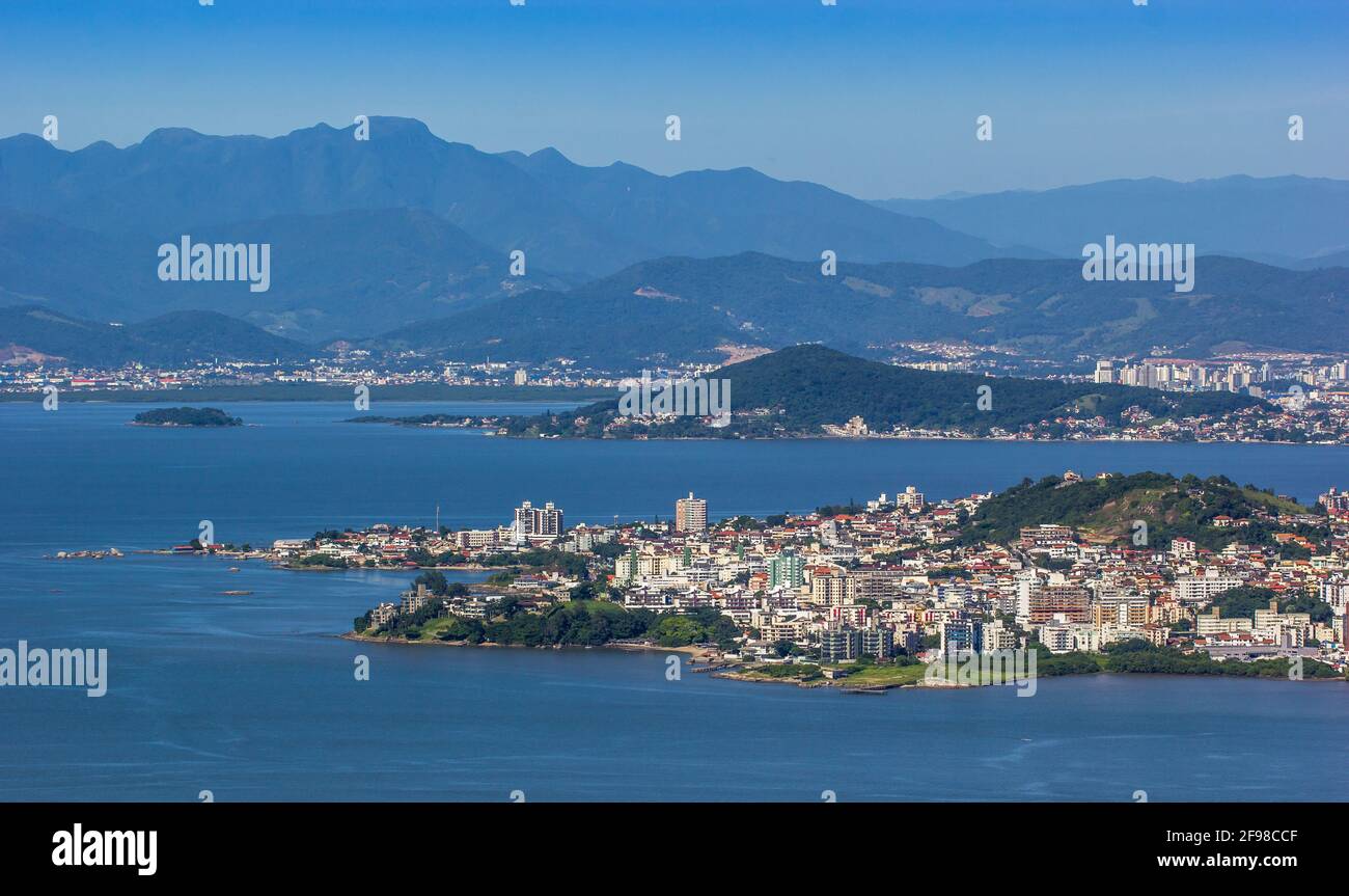 Aerial view of the city of Florianopolis, Brazil Stock Photo - Alamy