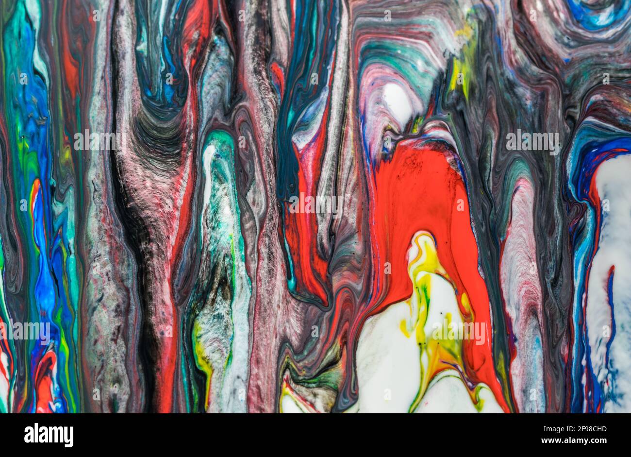 Illustration of colorful abstract brush traces background Stock Photo ...