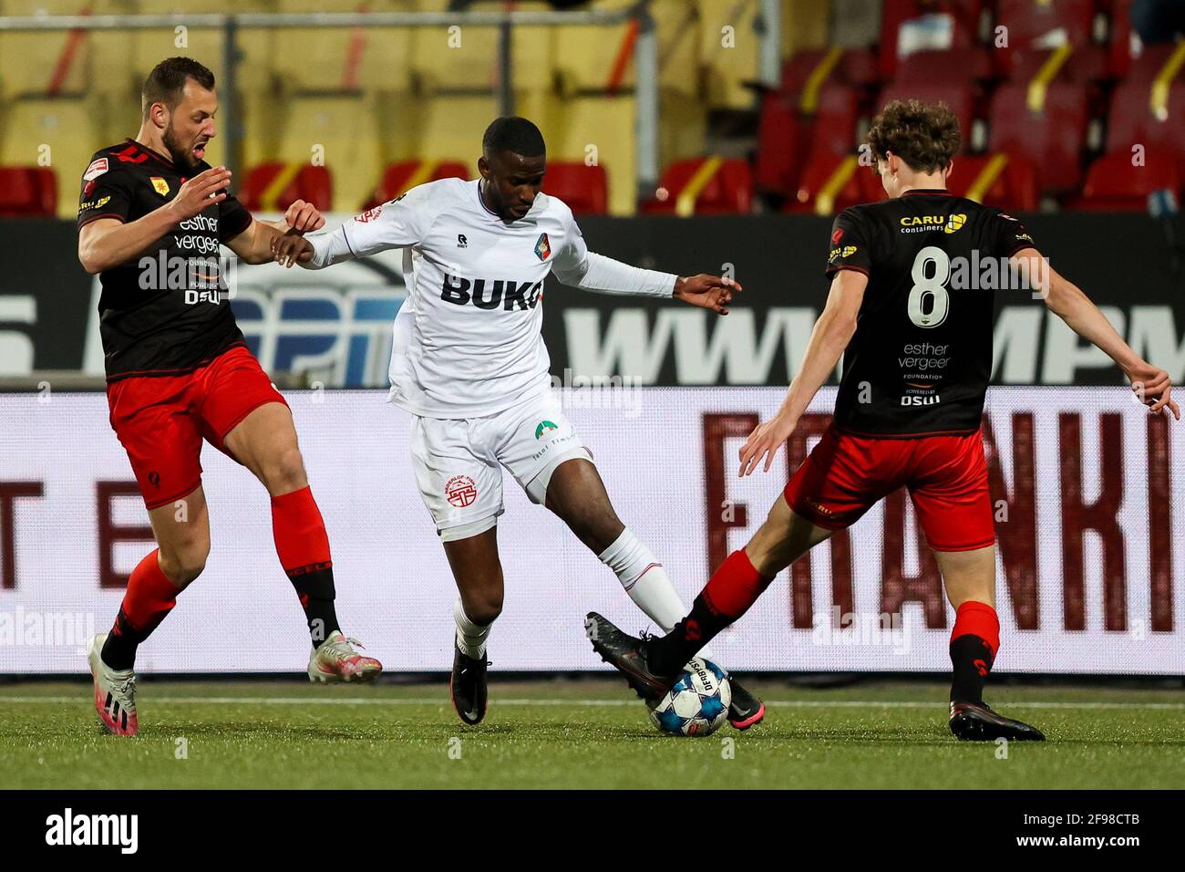 VELSEN-ZUID, NETHERLANDS - APRIL 16: Thomas Oude Kotte of Excelsior ...