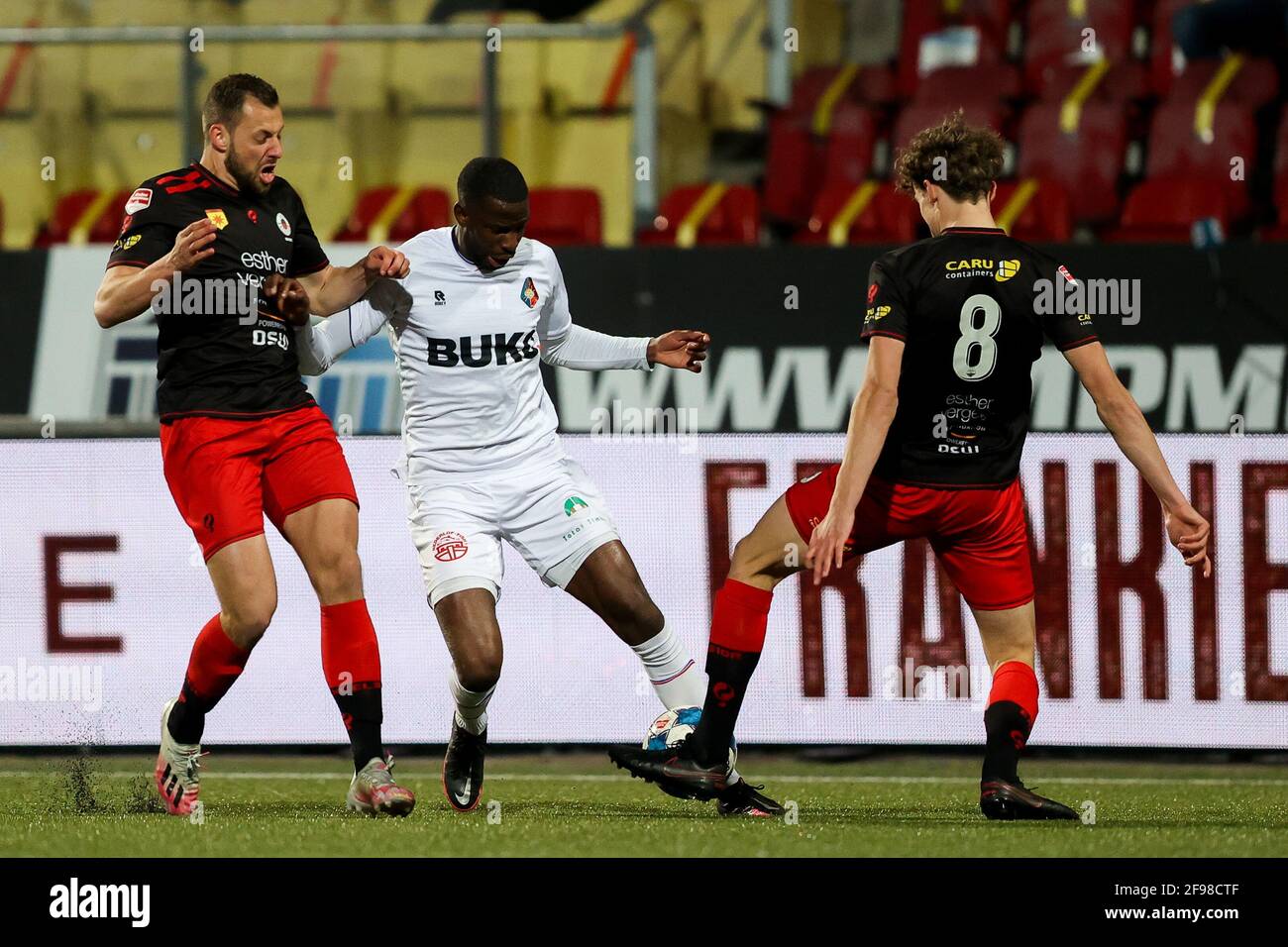 VELSEN-ZUID, NETHERLANDS - APRIL 16: Thomas Oude Kotte of Excelsior ...