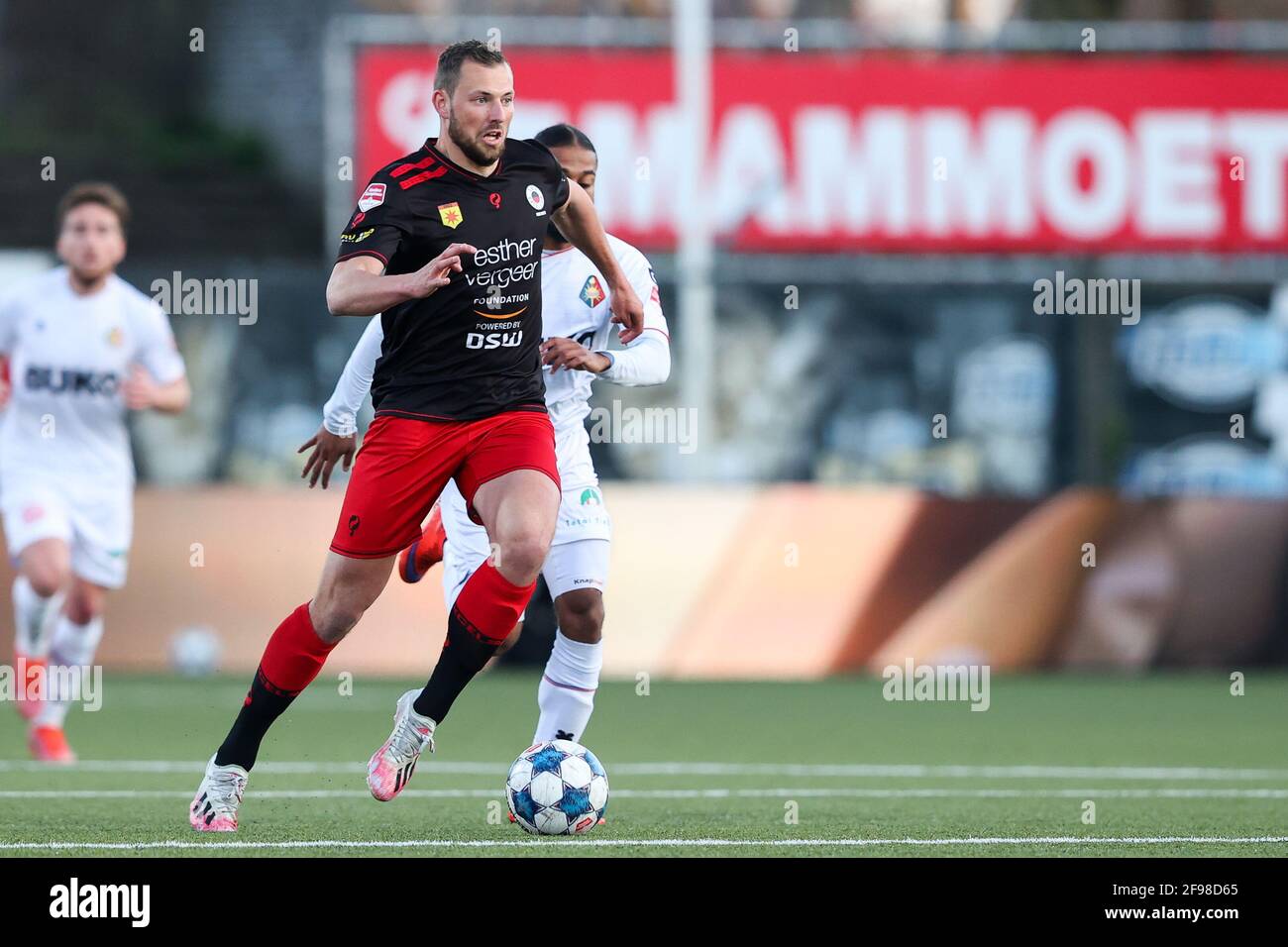VELSEN-ZUID, NETHERLANDS - APRIL 16: Thomas Oude Kotte of Excelsior ...