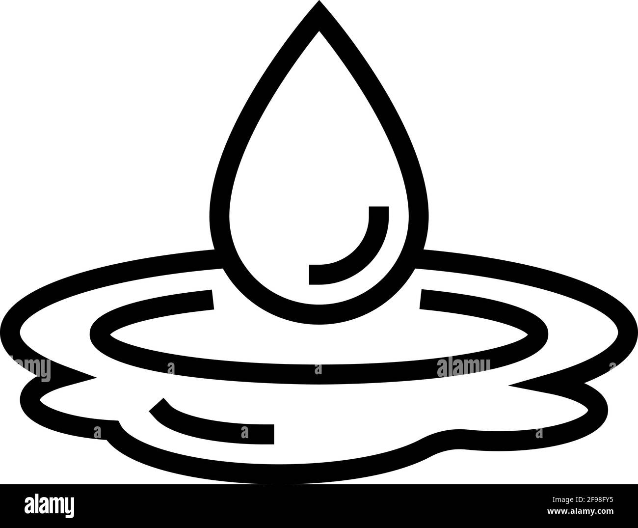drop water line icon vector illustration Stock Vector Image & Art - Alamy